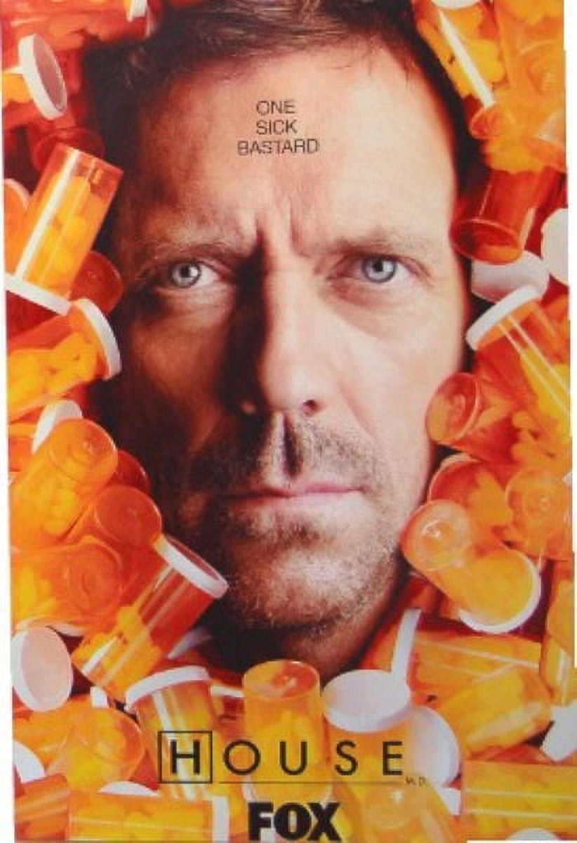 House M.D. Promo Poster 24x36 Hugh Laurie 24Inx36In Multi-Color Square ...