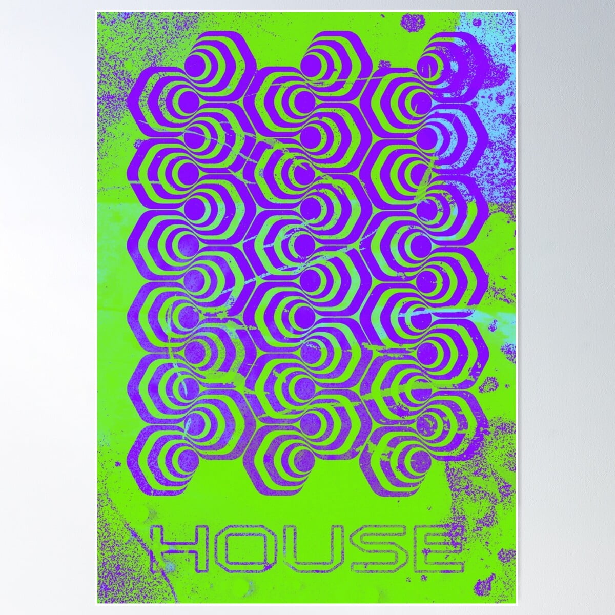 House Music Poster Wall Art, Modern Wall Decor For Living Room Bedroom ...