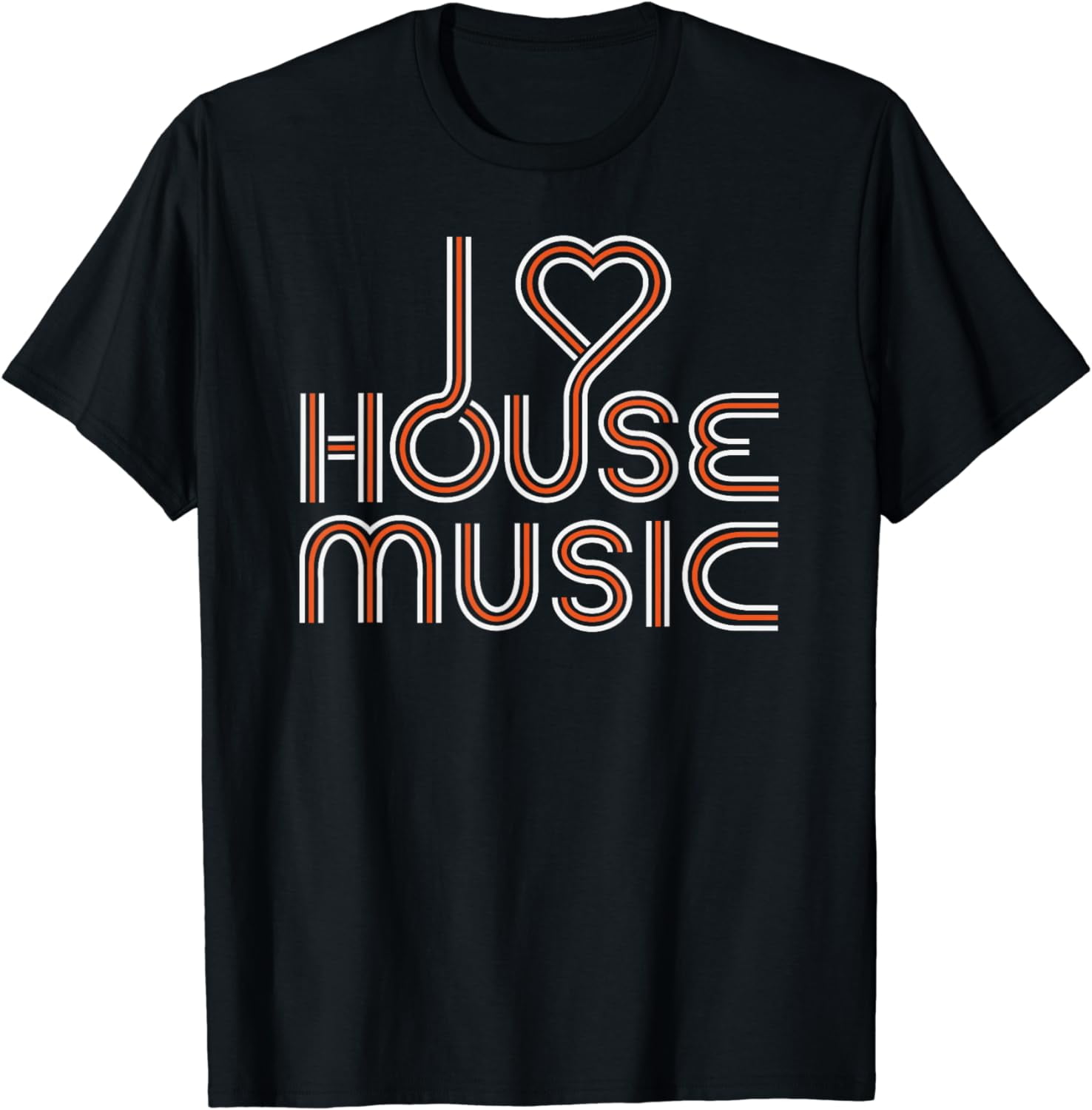 House Music, Techno, Rave, EDM , I love House Music Retro T-Shirt ...