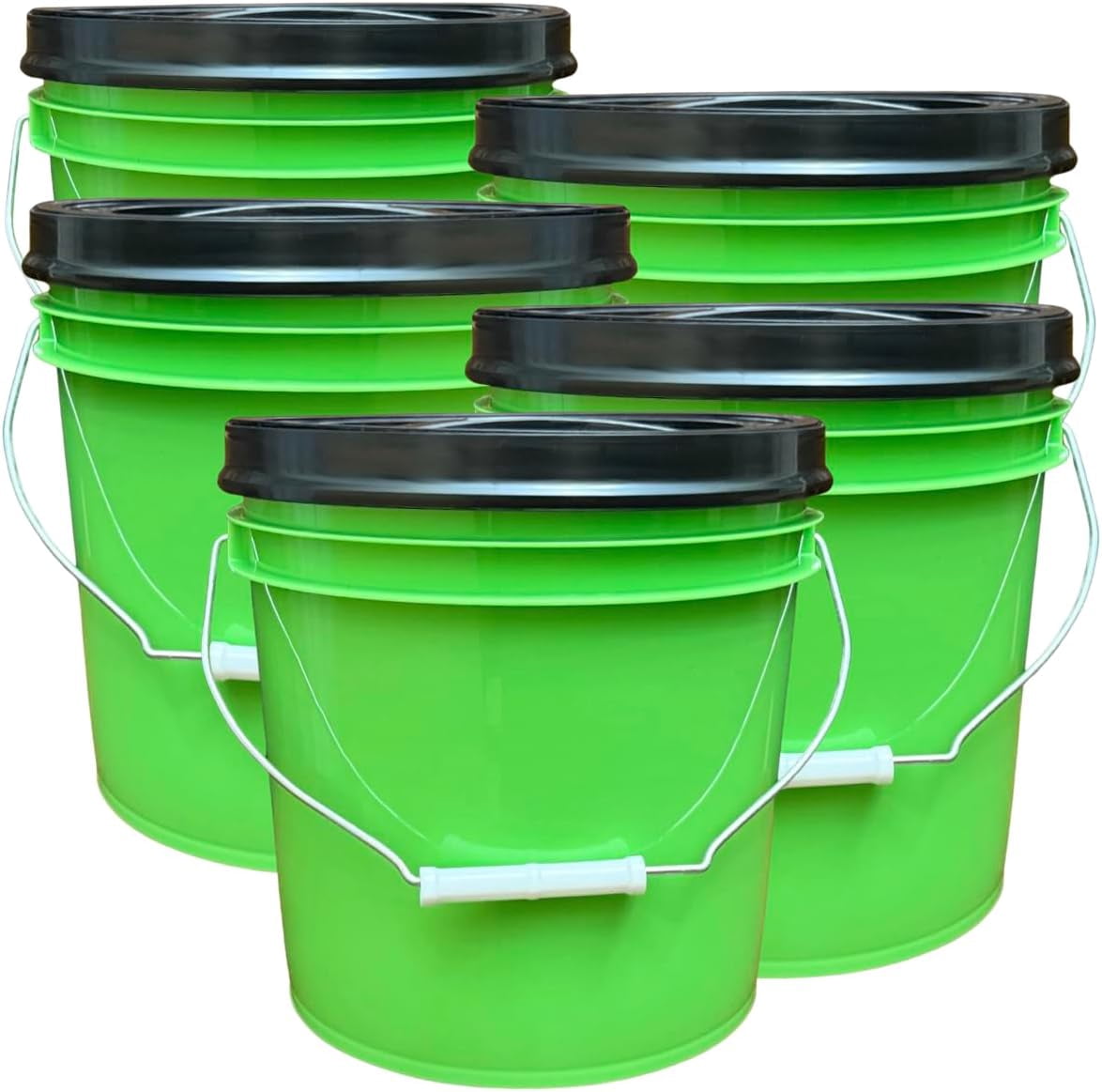 House Naturals 2 Gallon Food Grade - BPA Free Made in USA Buckets Lime ...