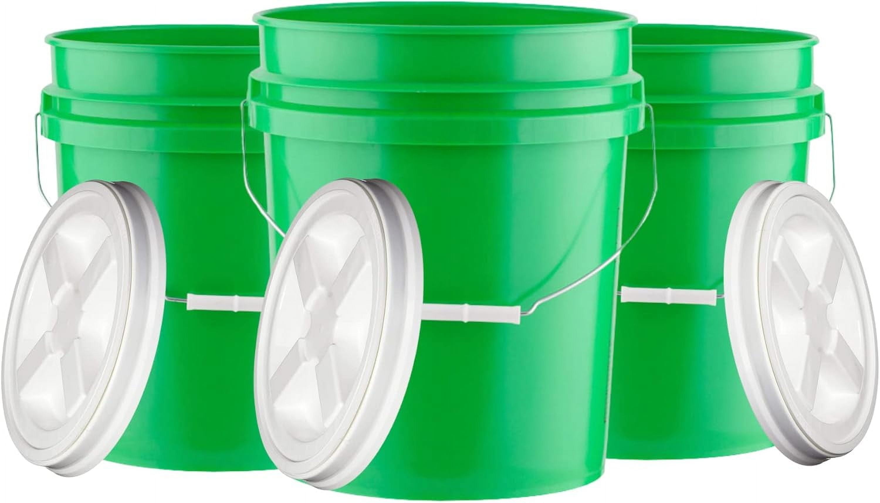 House Naturals 5 Gallon Bucket Pail Food Grade BPA Free with Screw on ...