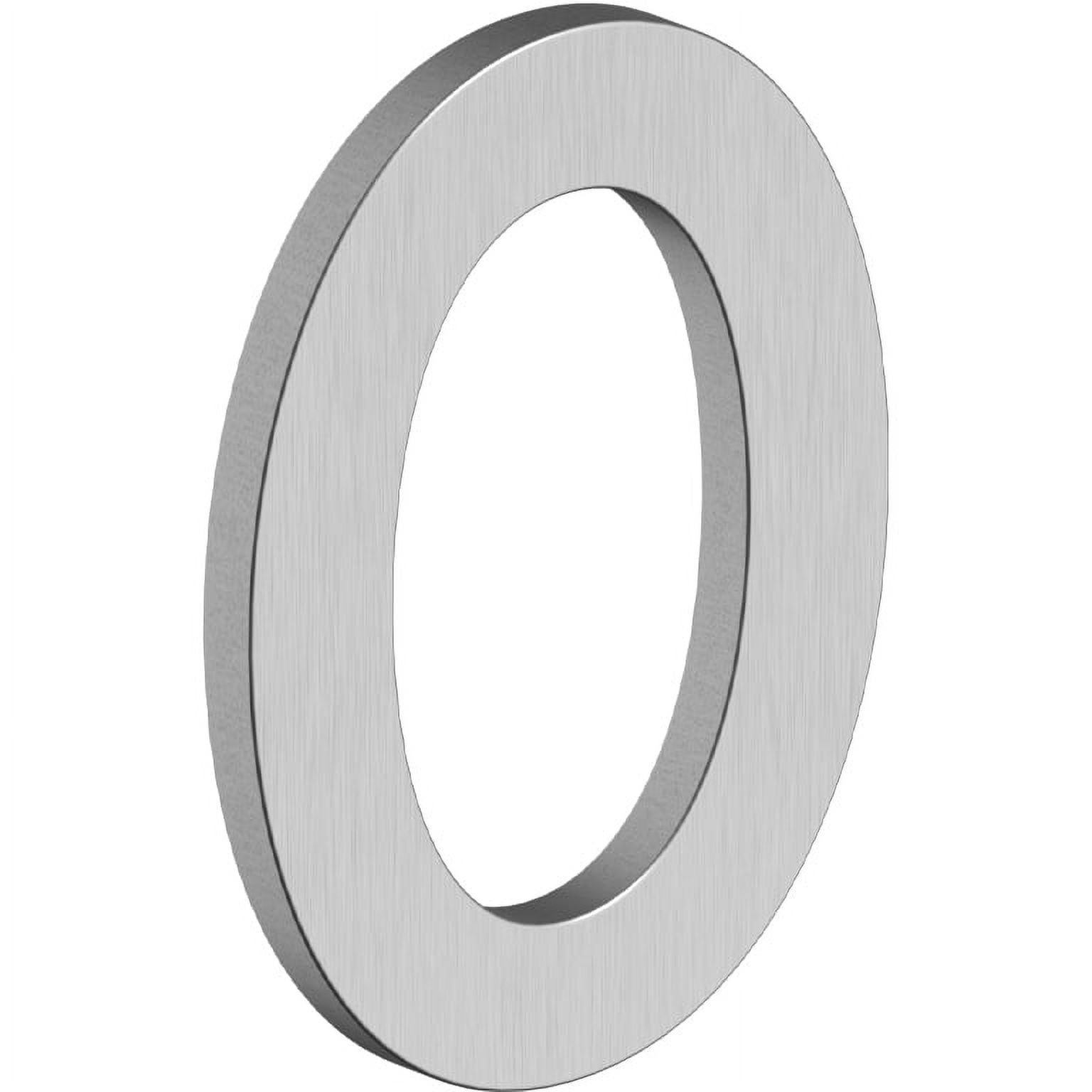 House Number 0 with Risers (B Series) - Stainless Steel - Walmart.com