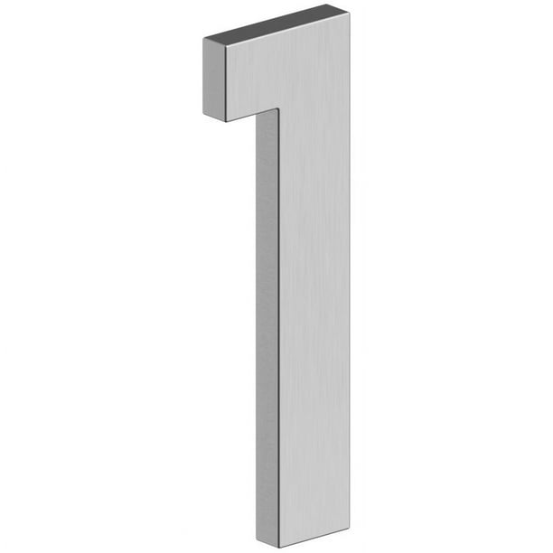 House Number 1 with Risers (B Series) - Stainless Steel - Walmart ...