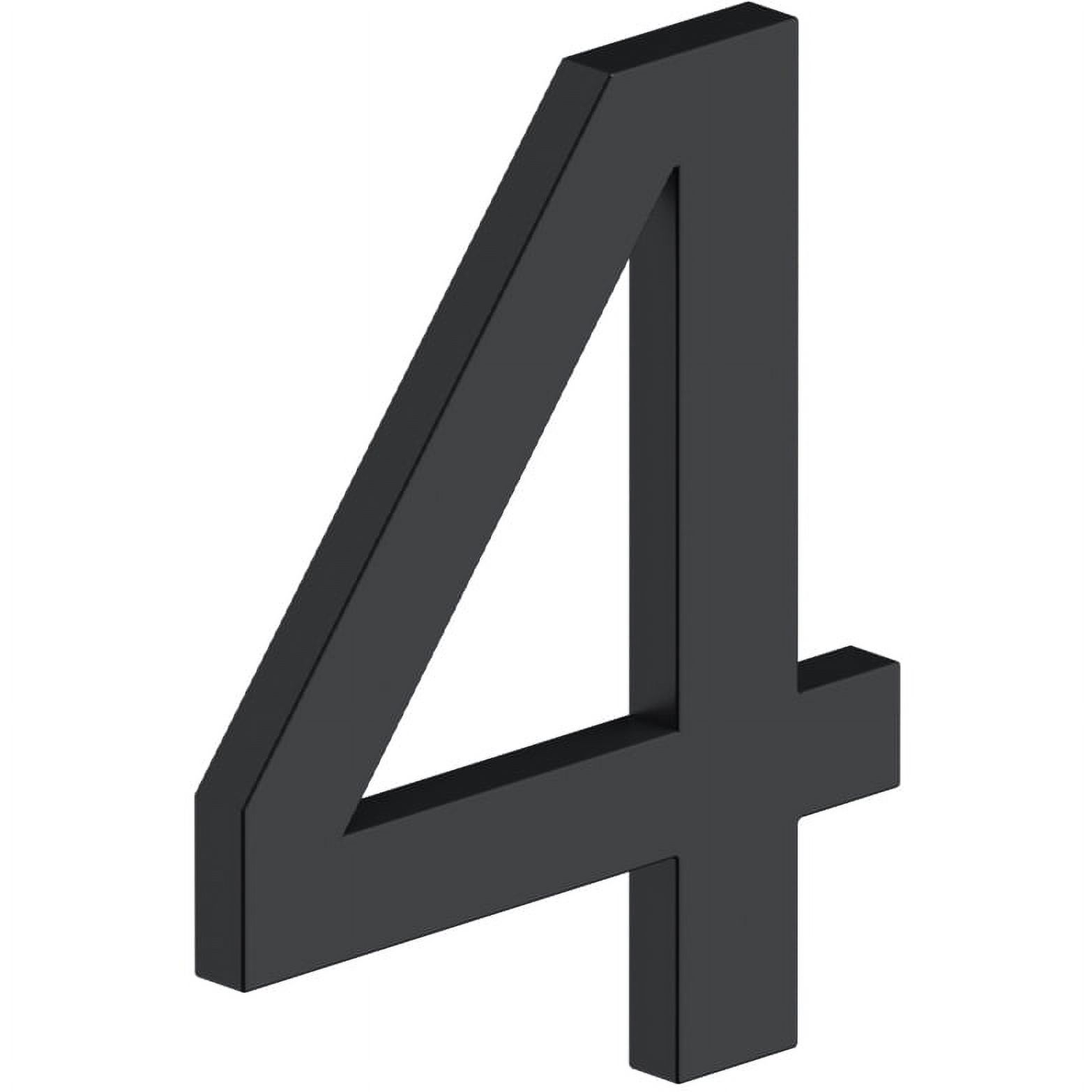 House Number 4 with Risers (E Series) - Matte Black - Walmart.com