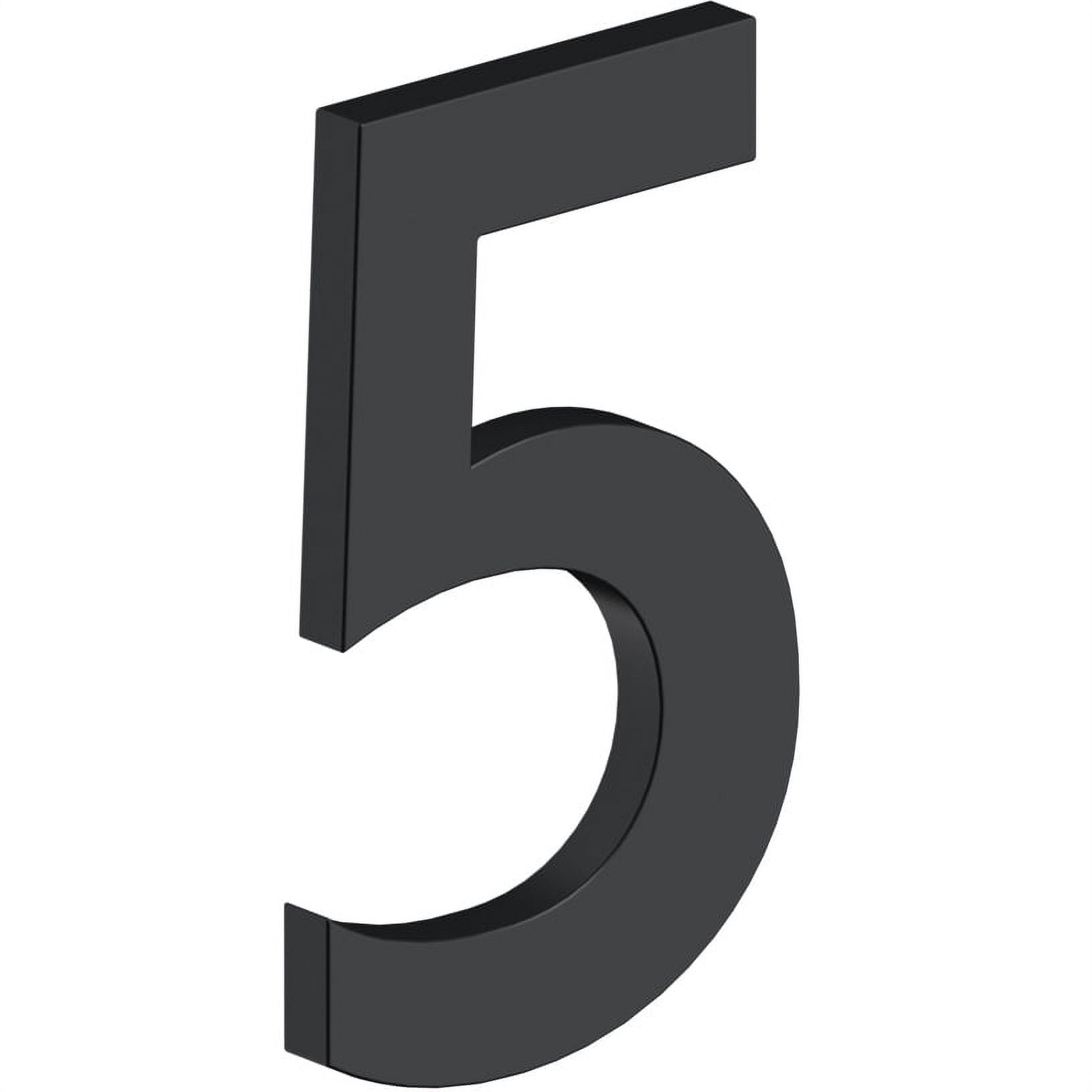 House Number 5 with Risers (B Series) - Matte Black - Walmart.com