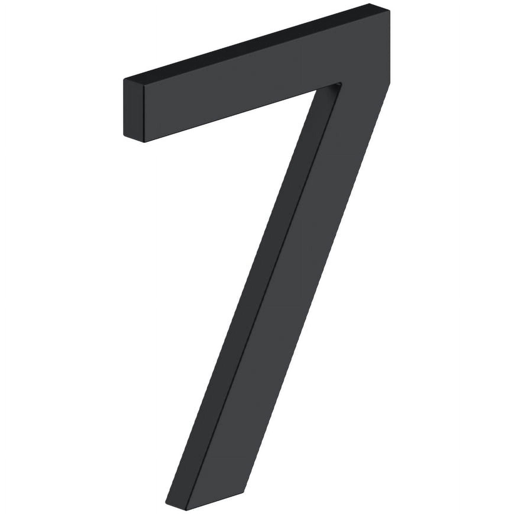 House Number 7 with Risers (E Series) - Matte Black - Walmart.com
