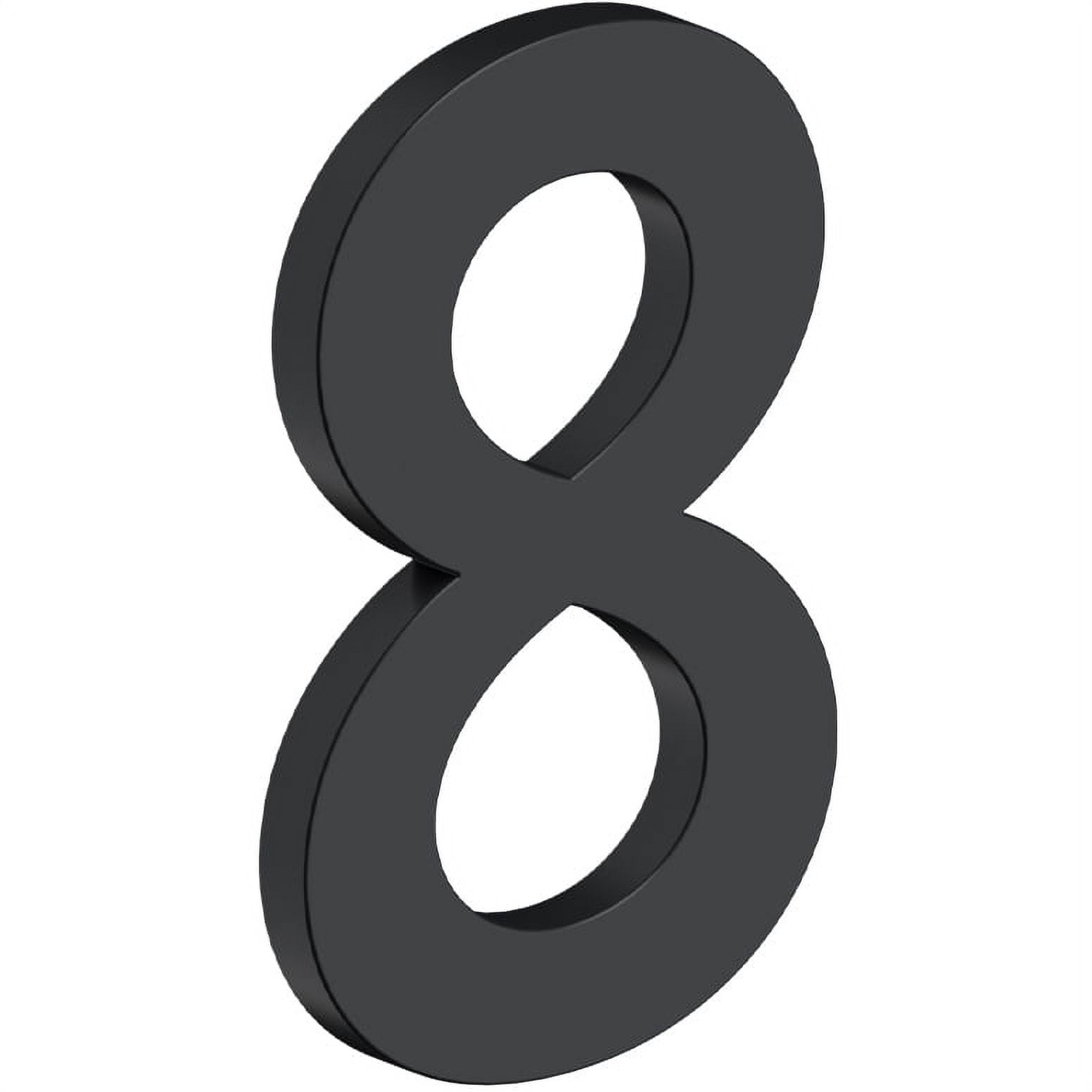 House Number 8 with Risers (B Series) - Matte Black - Walmart.com