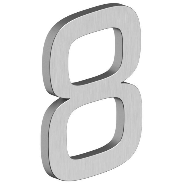 House Number 8 with Risers (E Series) - Stainless Steel - Walmart.com