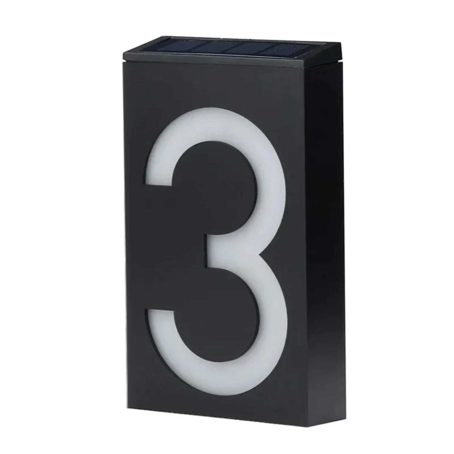 House Number Outdoor Address Sign Solar Led Light Outdoor Exterior ...