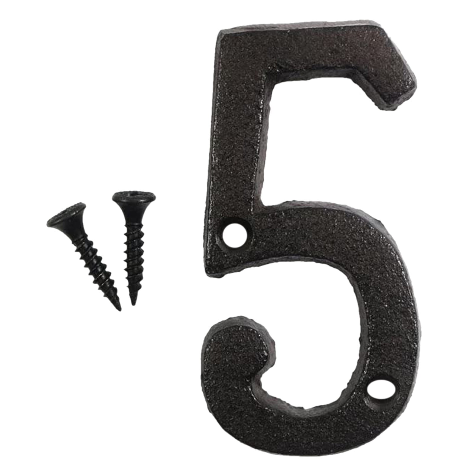 House Numbers- 3 Inch Innovative Wrought Iron Numbers- Vintage Nail on ...