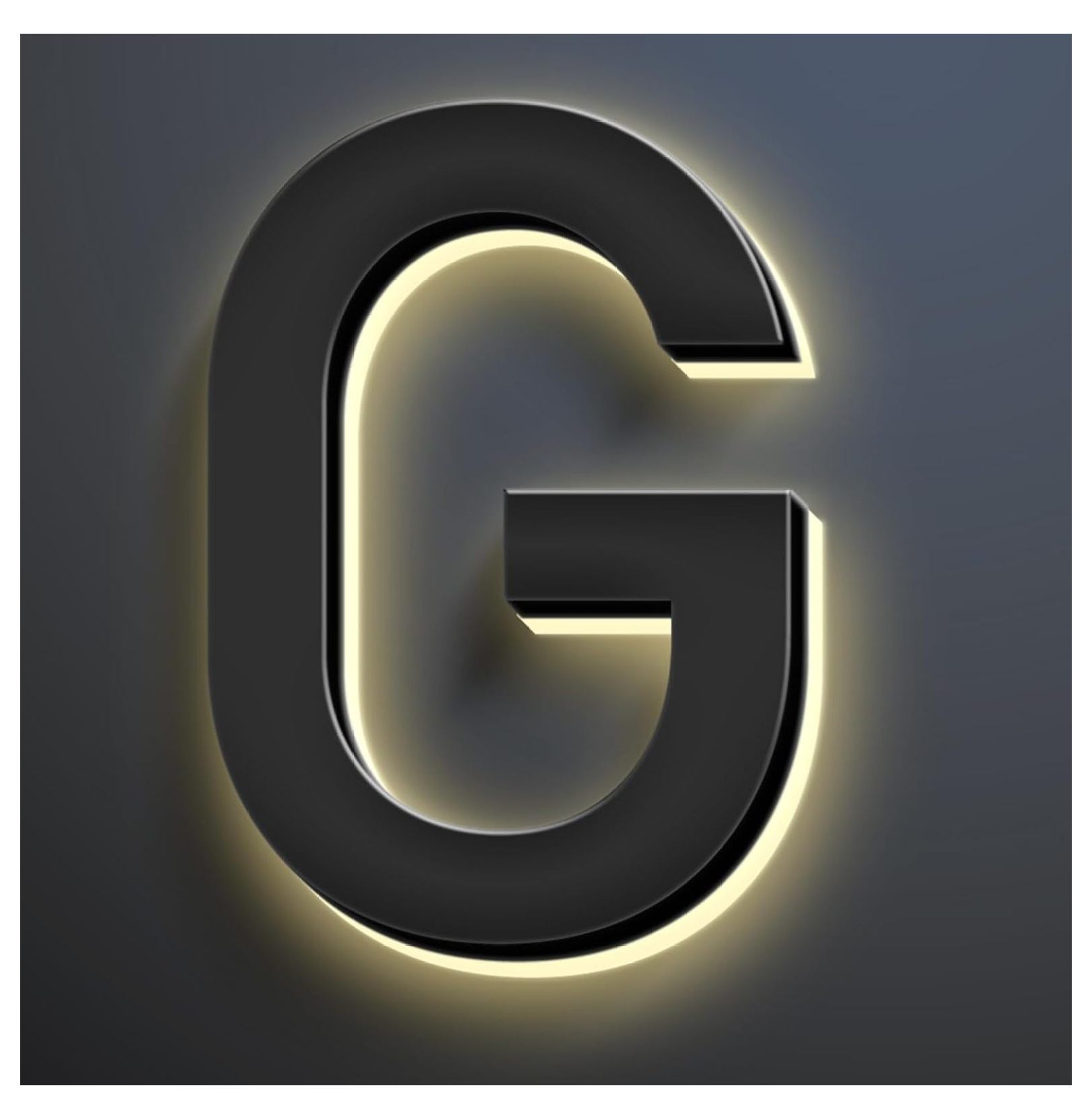 House Numbers, Backlit LED Address Numbers, Modern Lighted House ...