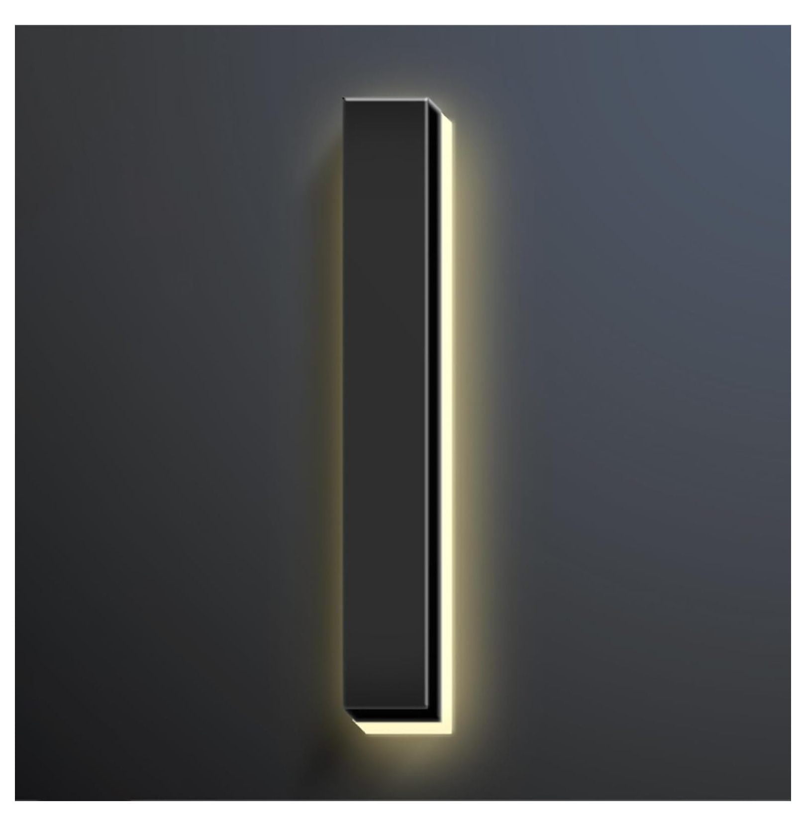 House Numbers, Backlit LED Address Numbers, Modern Lighted House ...