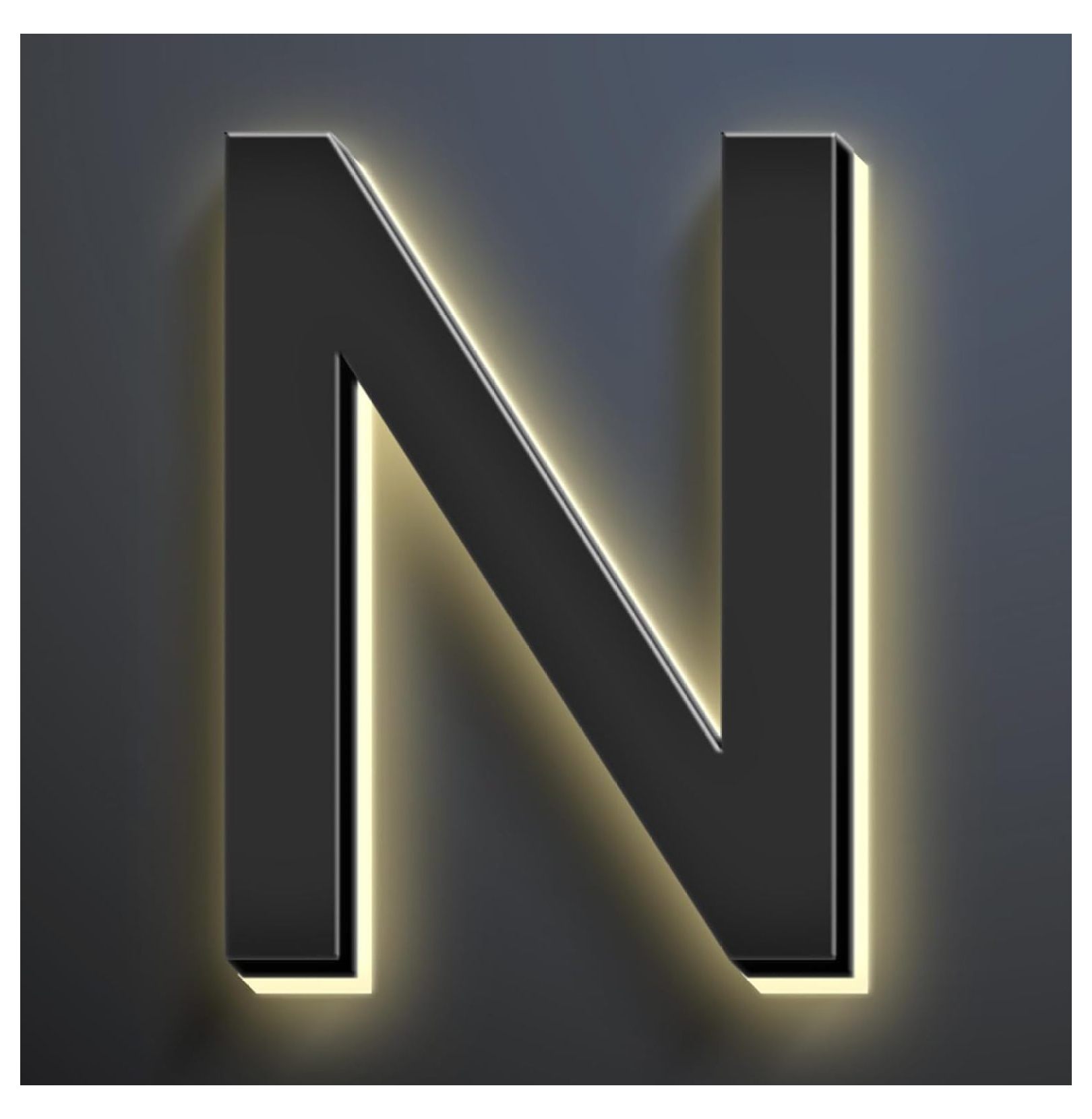 House Numbers, Backlit LED Address Numbers, Modern Lighted House ...