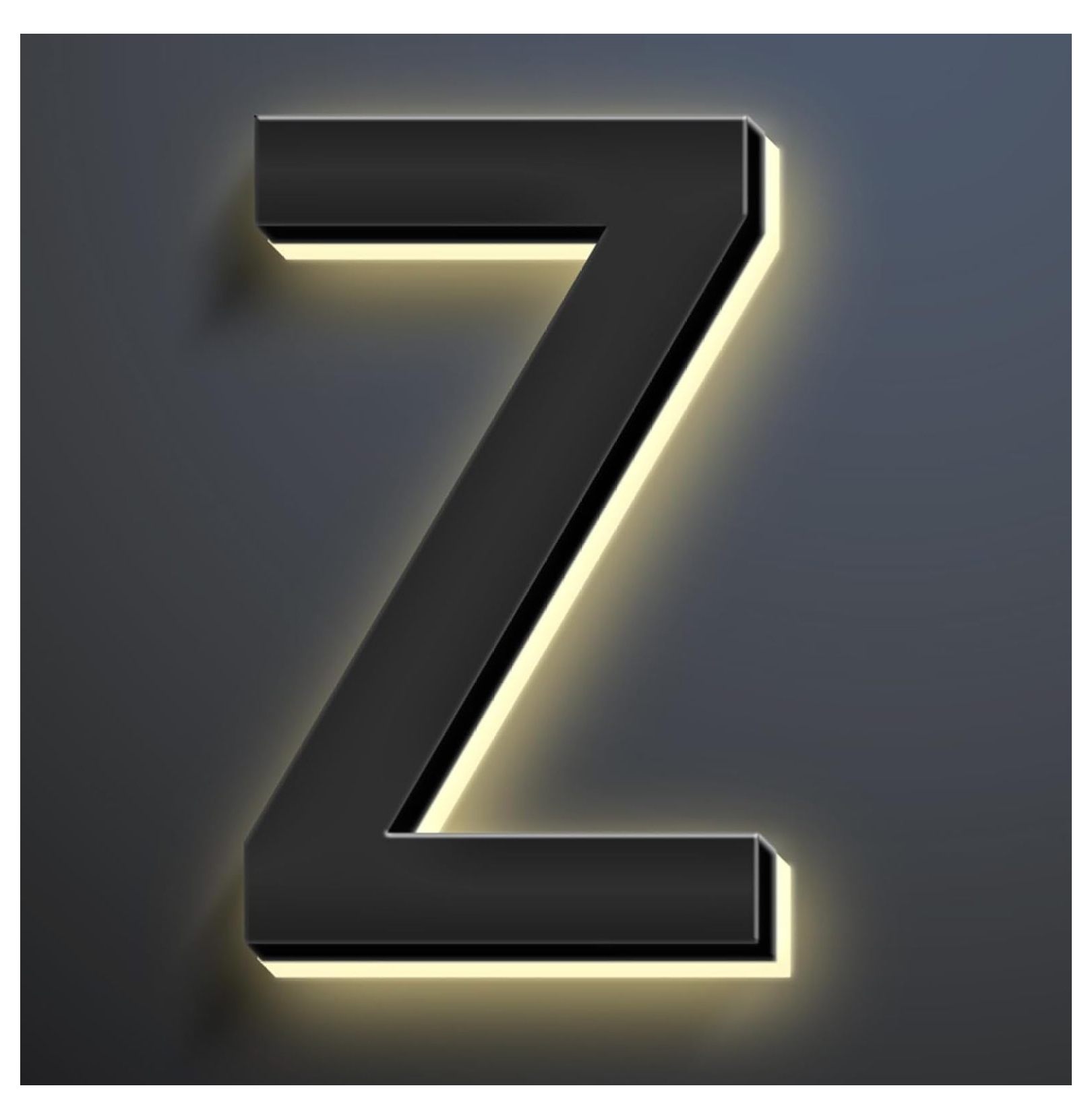 House Numbers, Backlit LED Address Numbers, Modern Lighted House ...