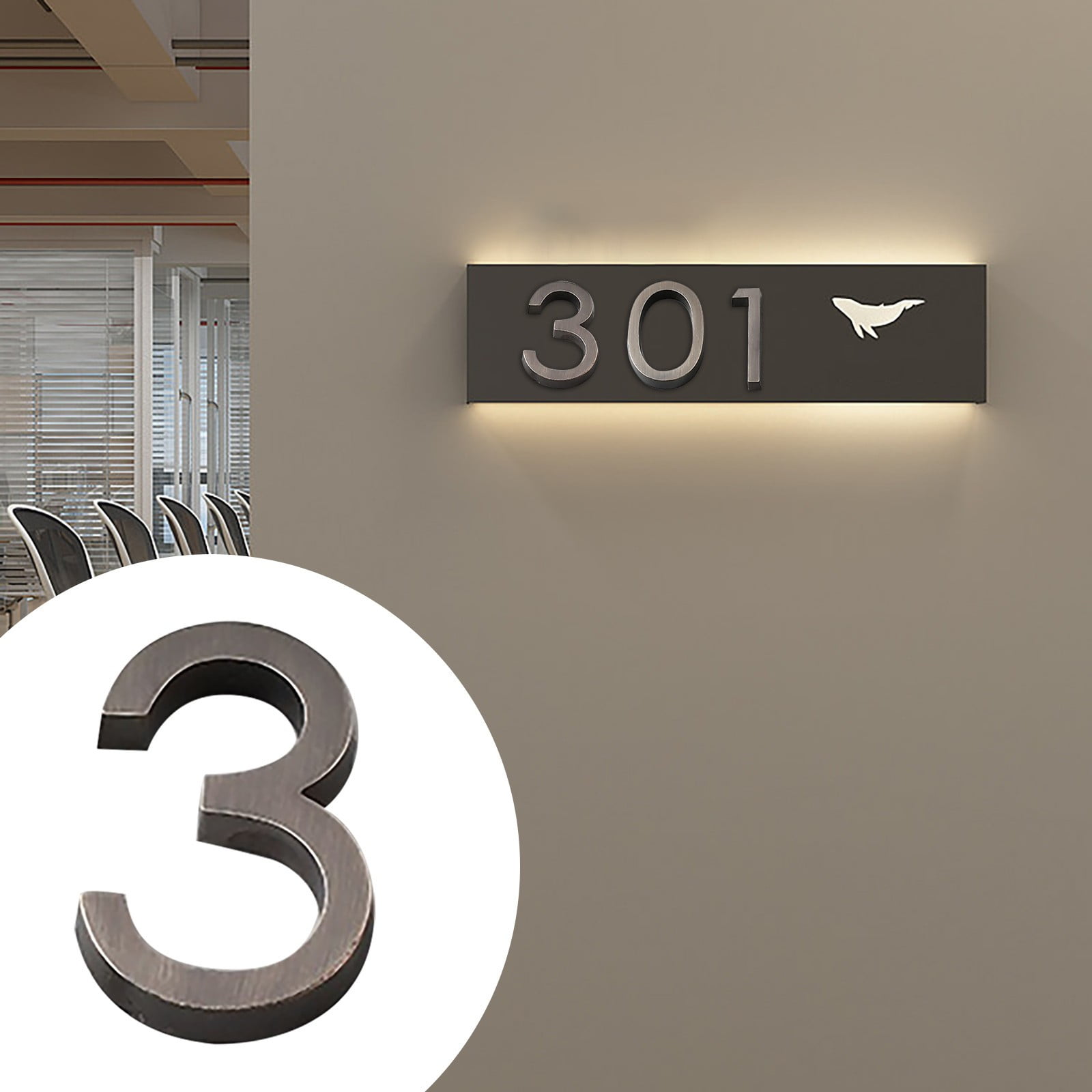 House Numbers House Number For Outside Big Modern House Numbers Garden ...