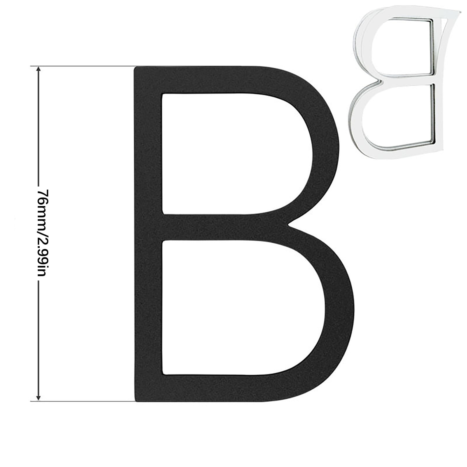 House Numbers Metal Letters for Outdoor Signs Self-Adhesive 3 Inch ...