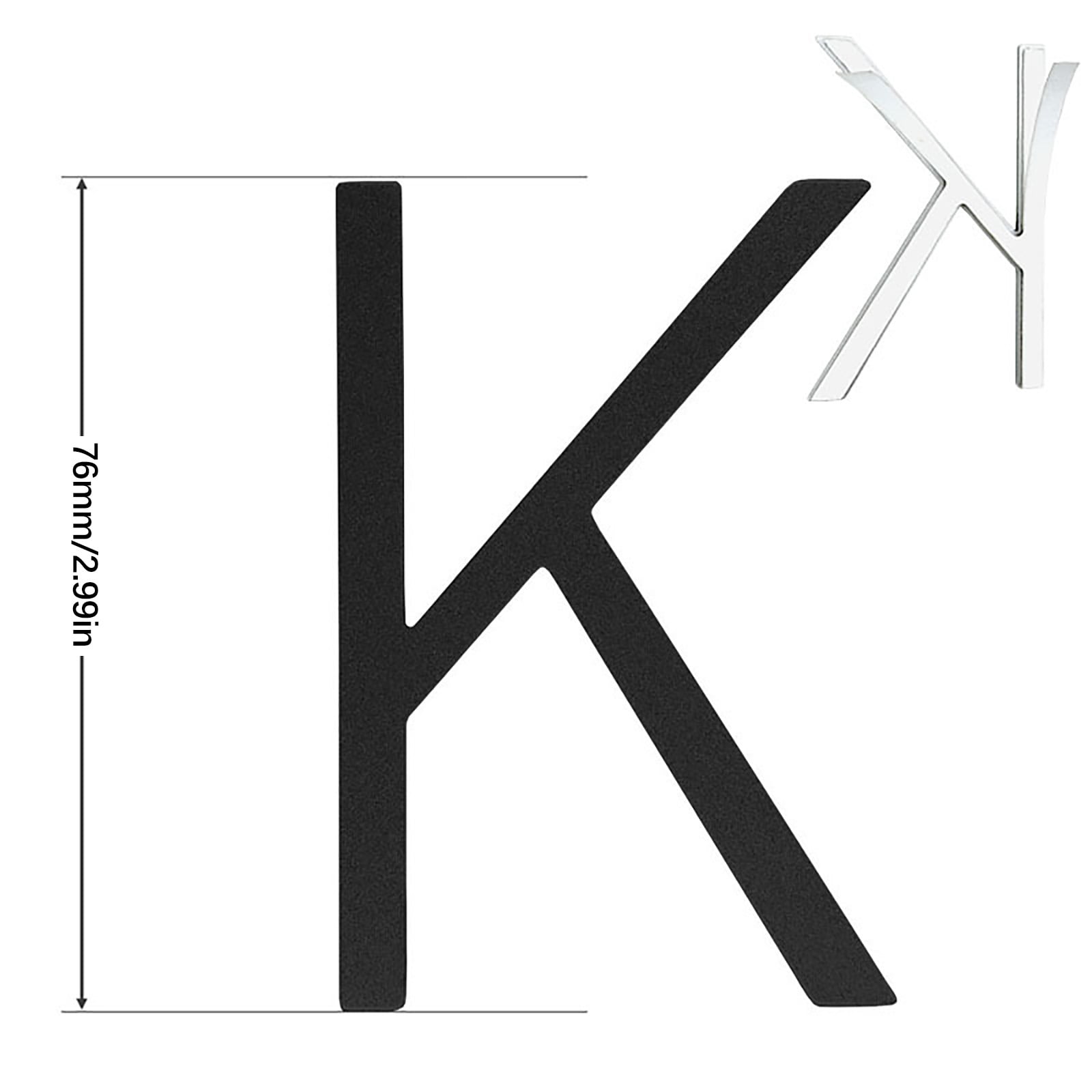 House Numbers Metal Letters for Outdoor Signs Self-Adhesive 3 Inch ...