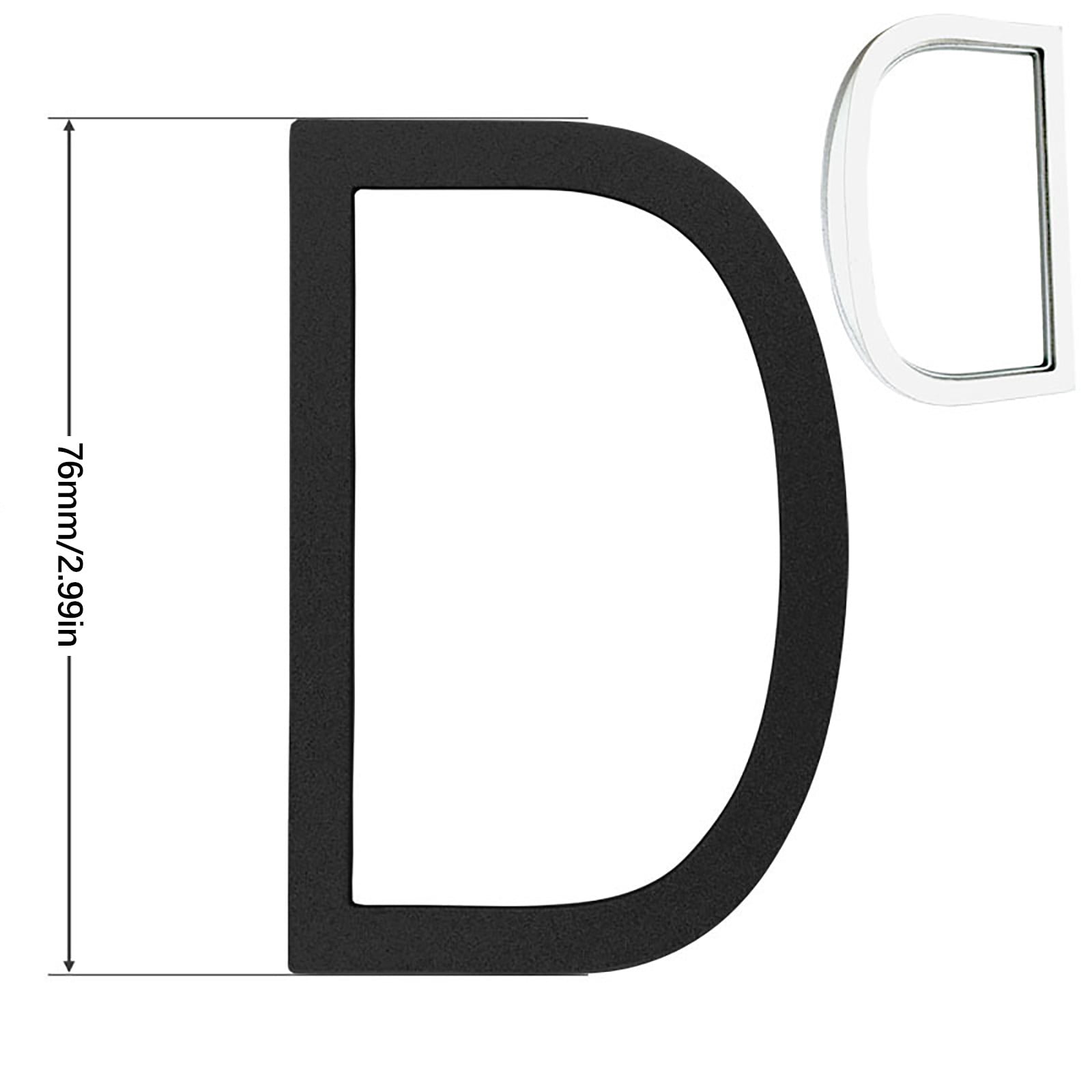 House Numbers Metal Letters for Outdoor Signs Self-Adhesive 3 Inch ...