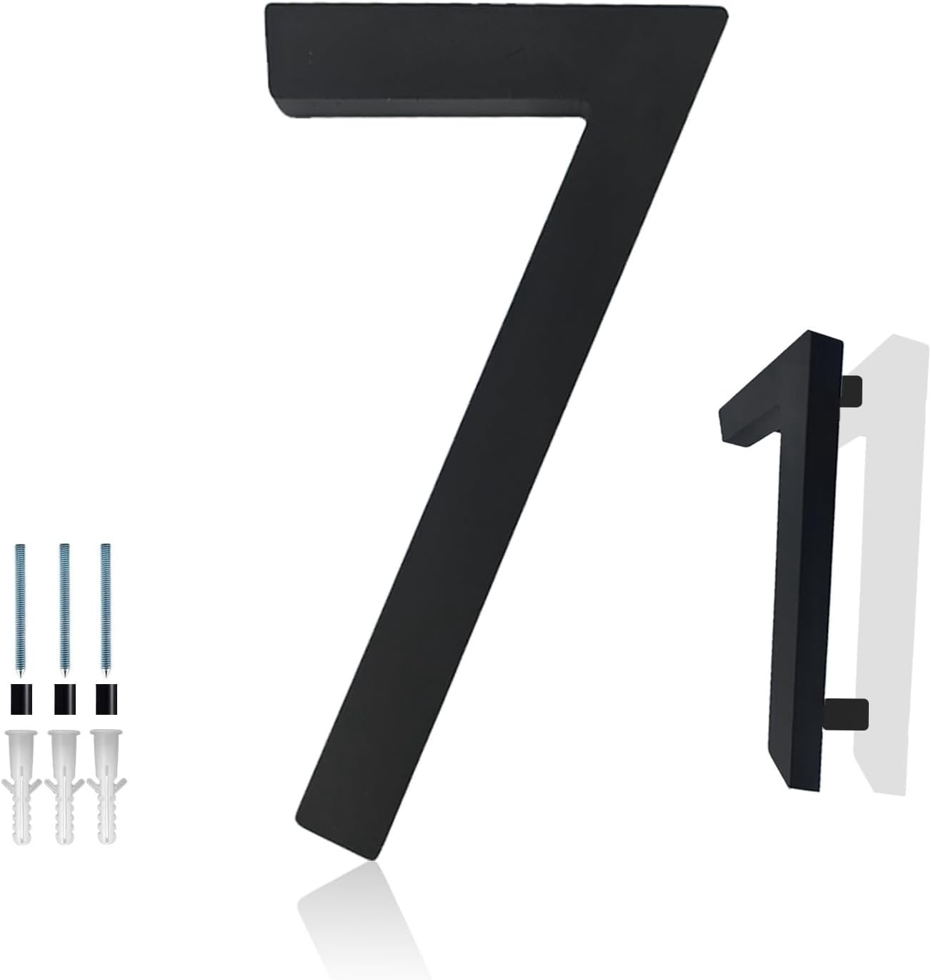 House Numbers for Outside, 6 inch Modern Floating Address Numbers for ...