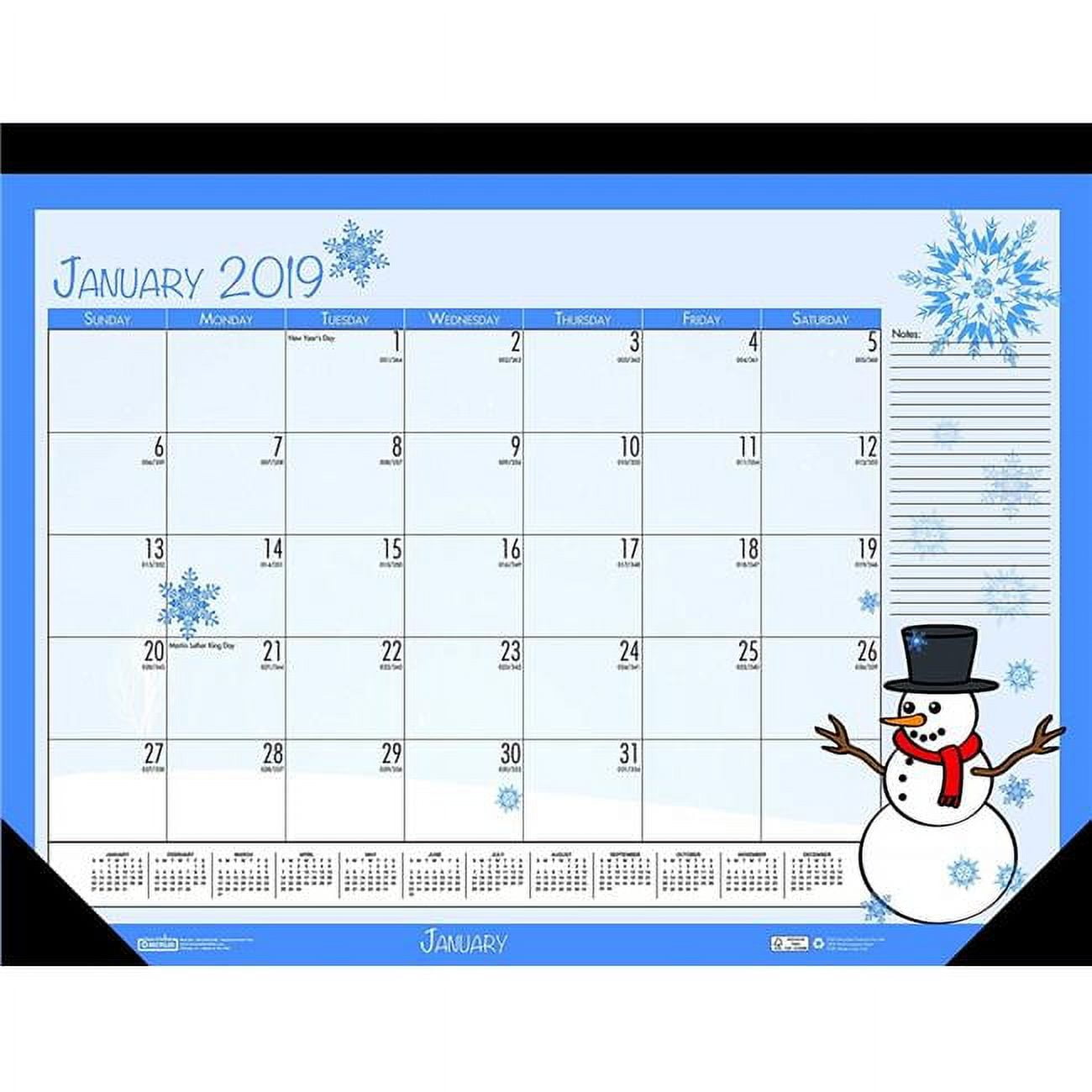 House Of Doolittle HOD1396 Monthly Desk Pad Calendar & Seasonal ...