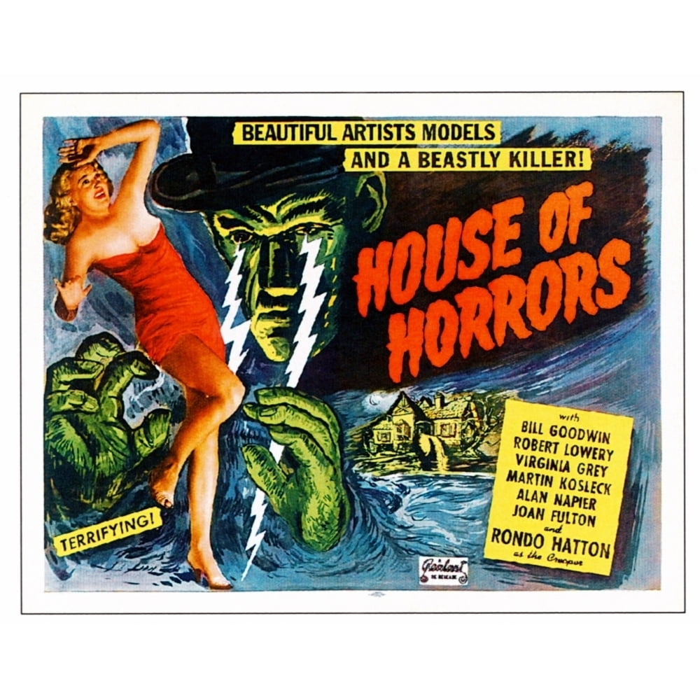 House Of Horrors L-R: Virginia Grey Rondo Hatton On 1952 Poster Art ...