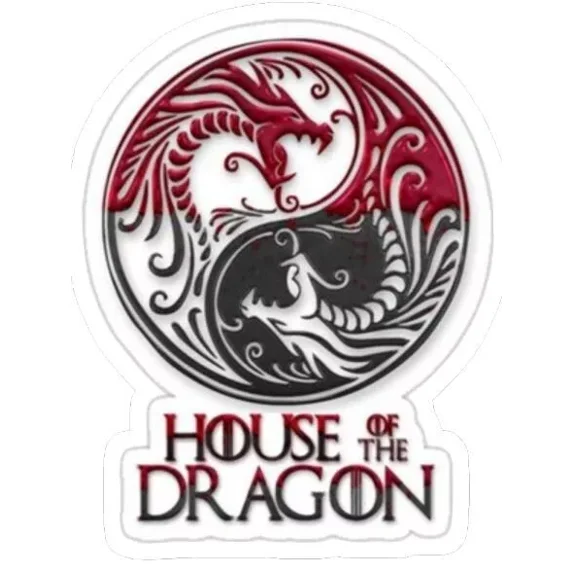 House Of The Dragon Sticker Phone Decal Water Bottle Stickers Car ...