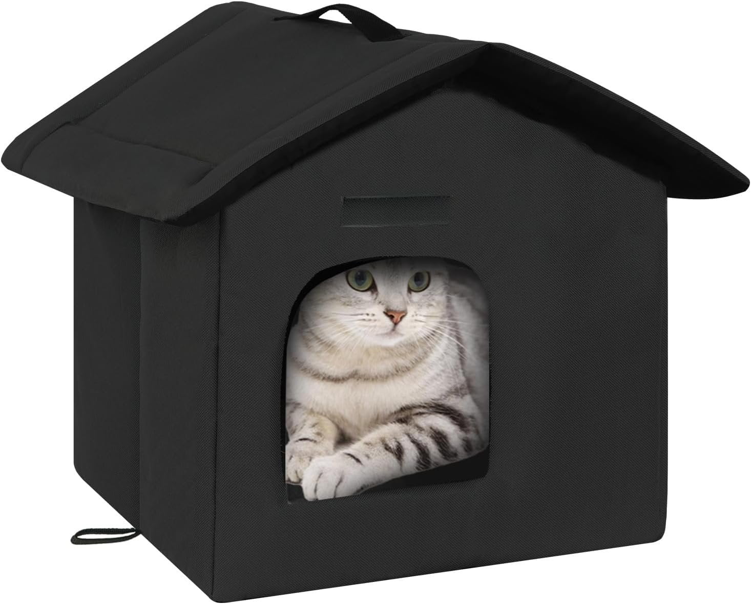 House for Outdoor Cats, Weatherproof and Insulated Feral House with Mat ...