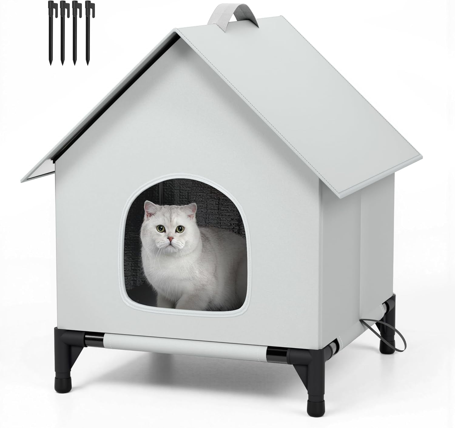 House for Outside&Indoor,Insulated and Weatherproof,Foldable Cats ...