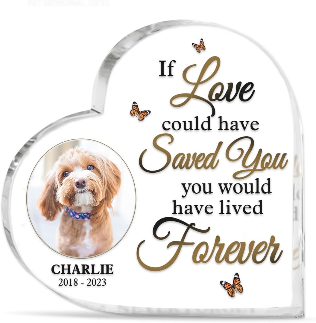House Pet Memorial Gifts Acrylic Plaque, Dog Memorial Gifts For Loss Of ...
