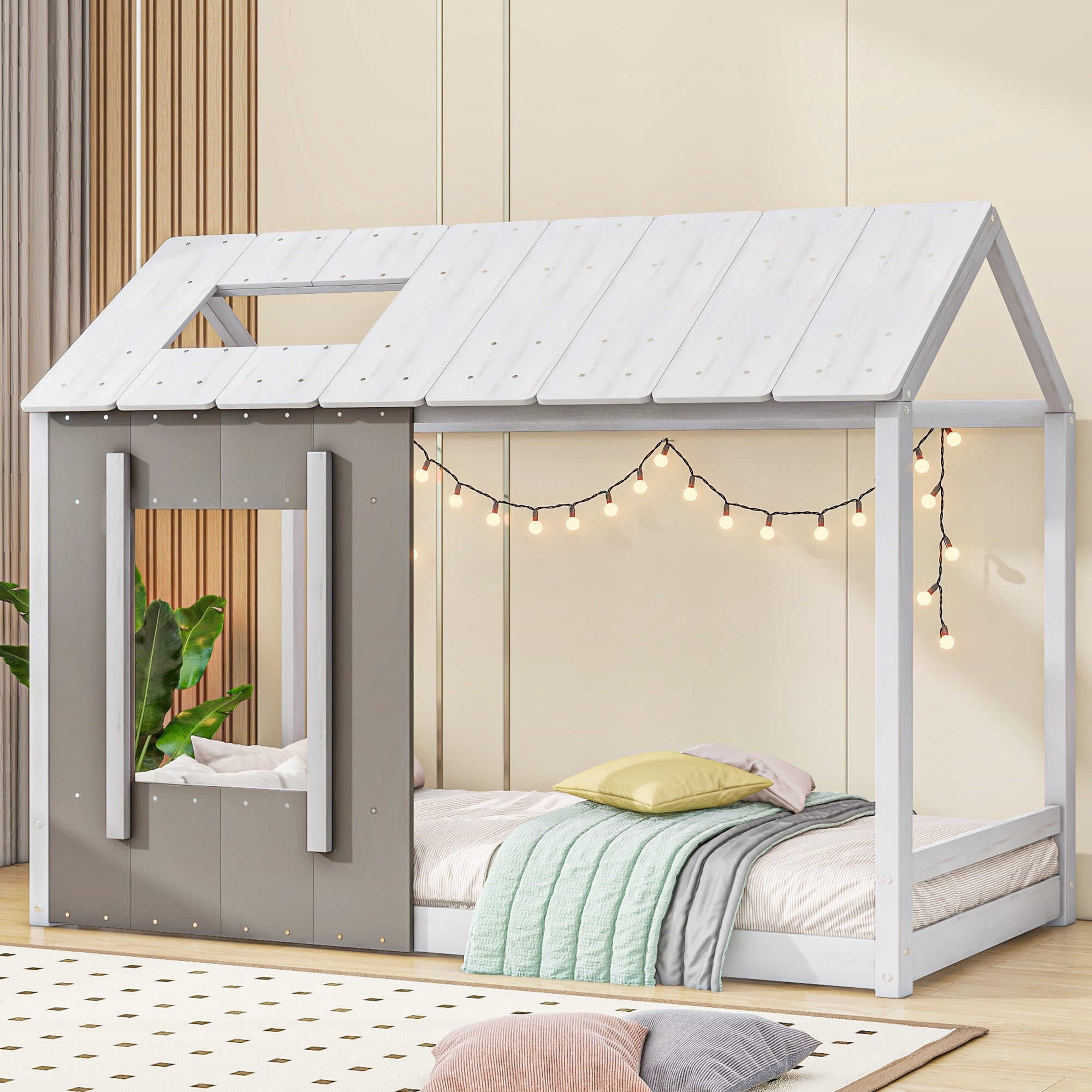 House Platform with Roof and Window - Walmart.com