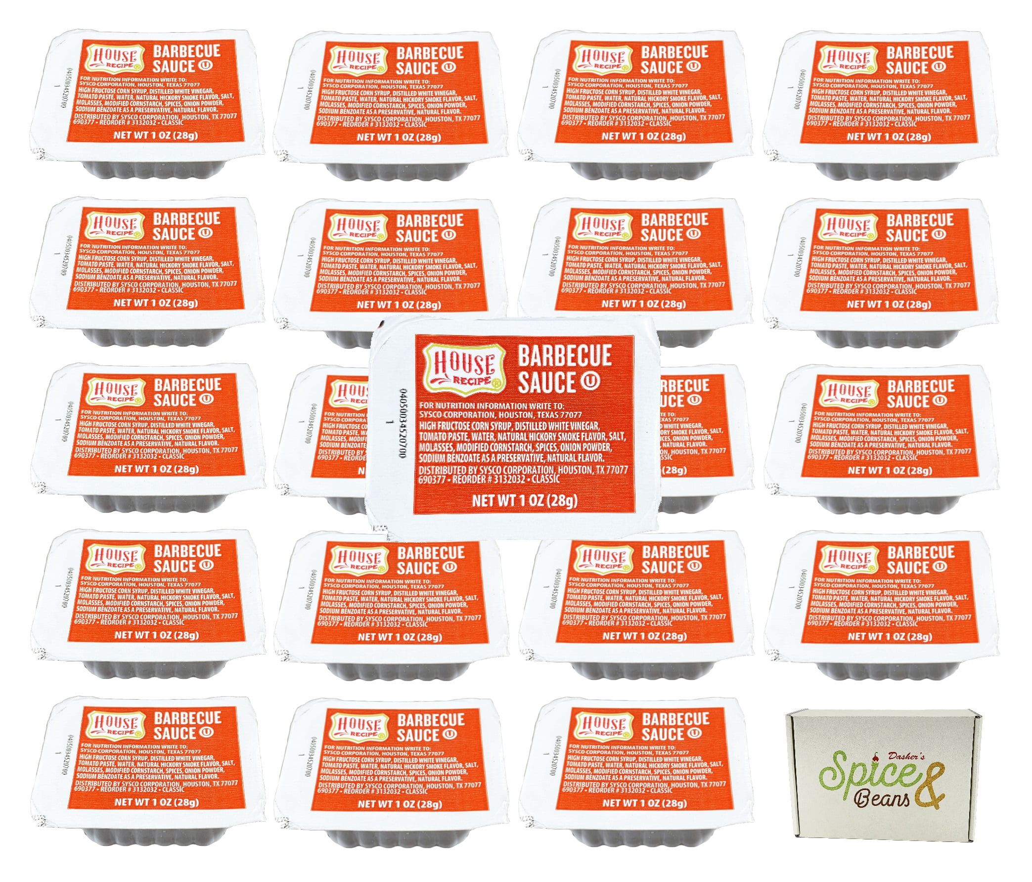 House Recipe Barbeque Sauce | Kosher Barbecue | 1 oz. BBQ Cups | 20 ...