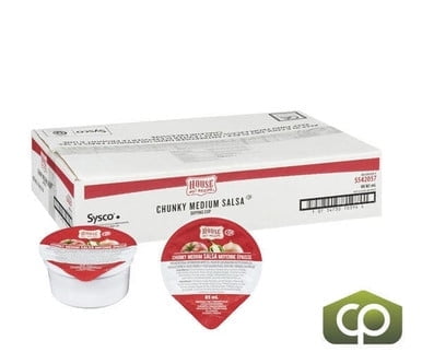 House Recipe Cl Salsa Chunky Medium Portion Cups 85ML/2.87oz -(48/Case ...
