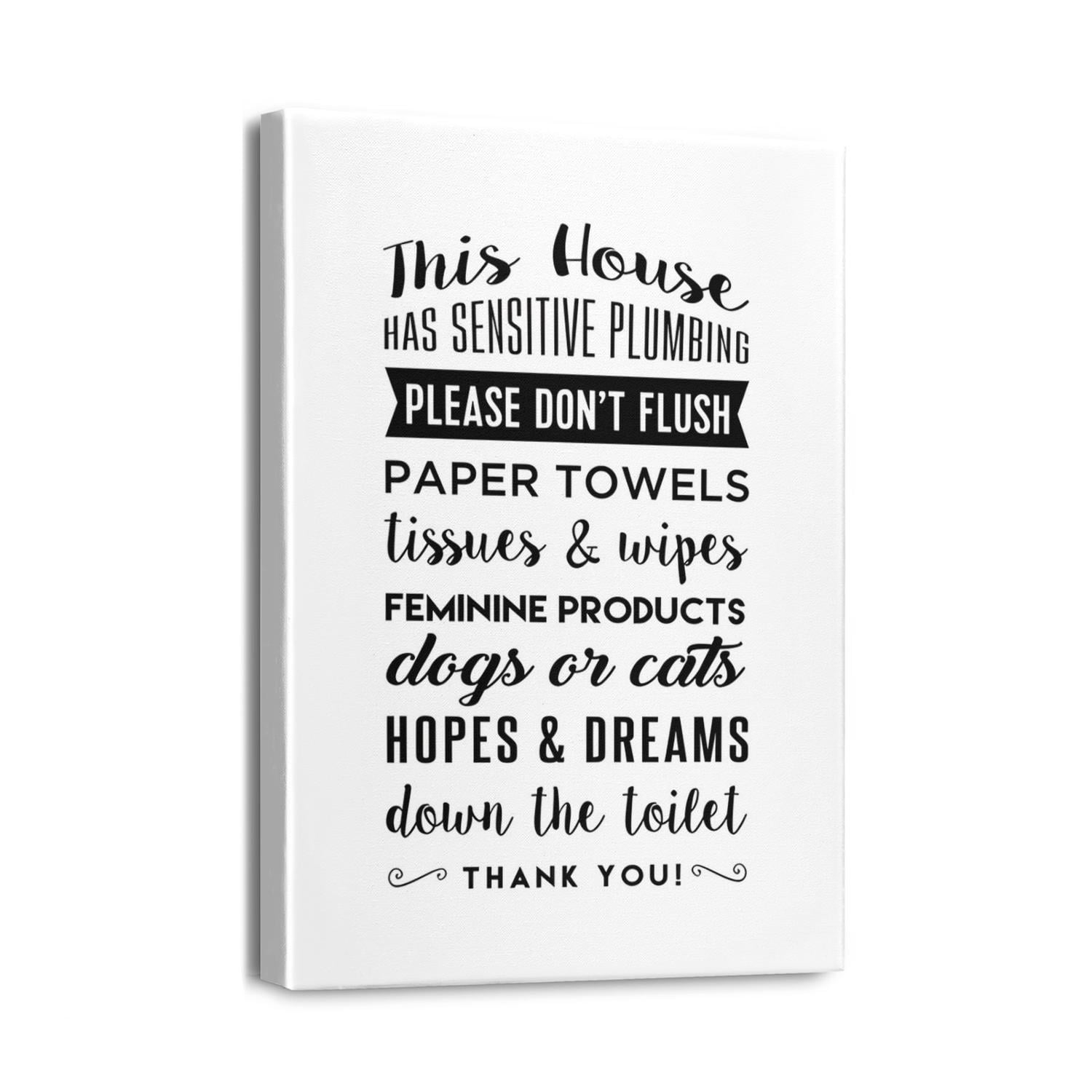 House Rules Decor for Home - Farmhouse Family Rules Wall Art Sign ...