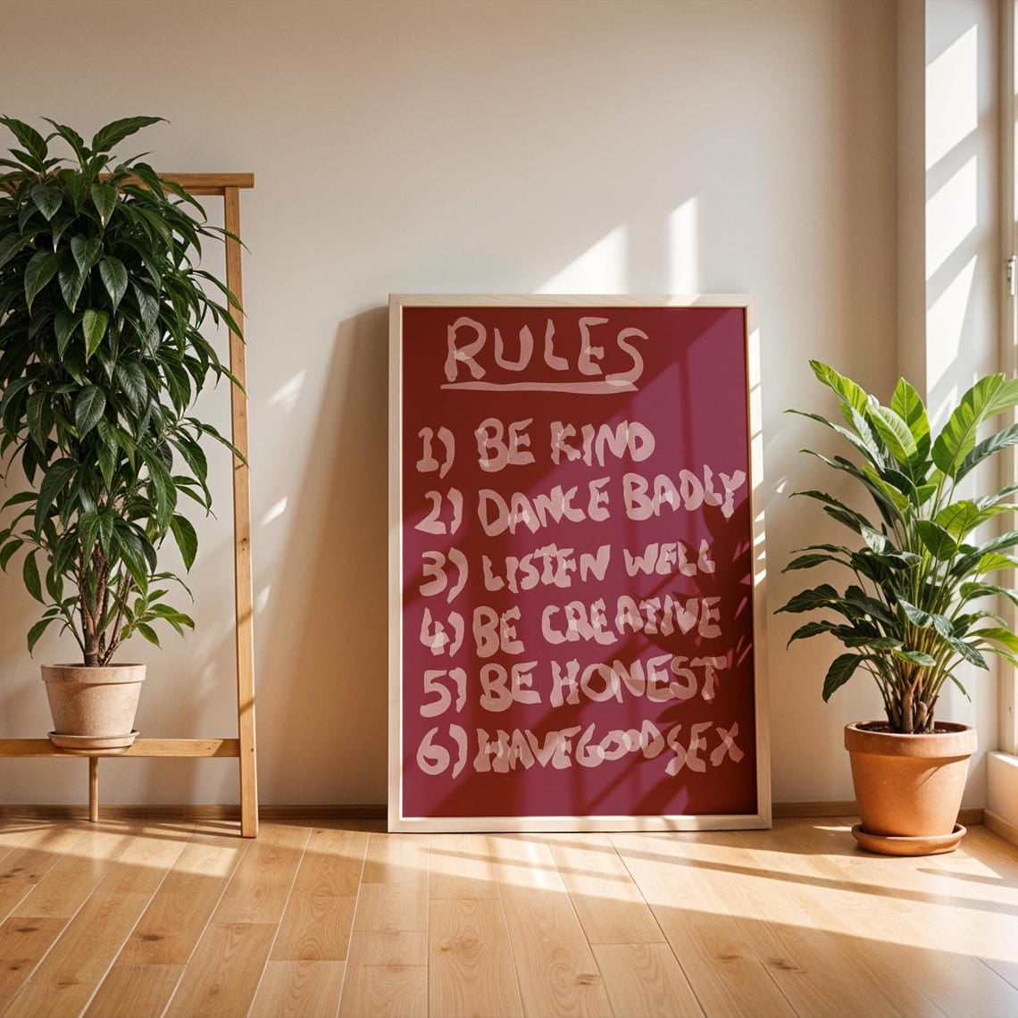 House Rules, Trendy Trendy Rules Poster, House Rules Print, Hand Drawn, Bar Cart Wall Art ...