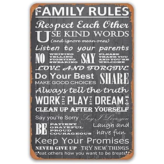 House Rules Sign