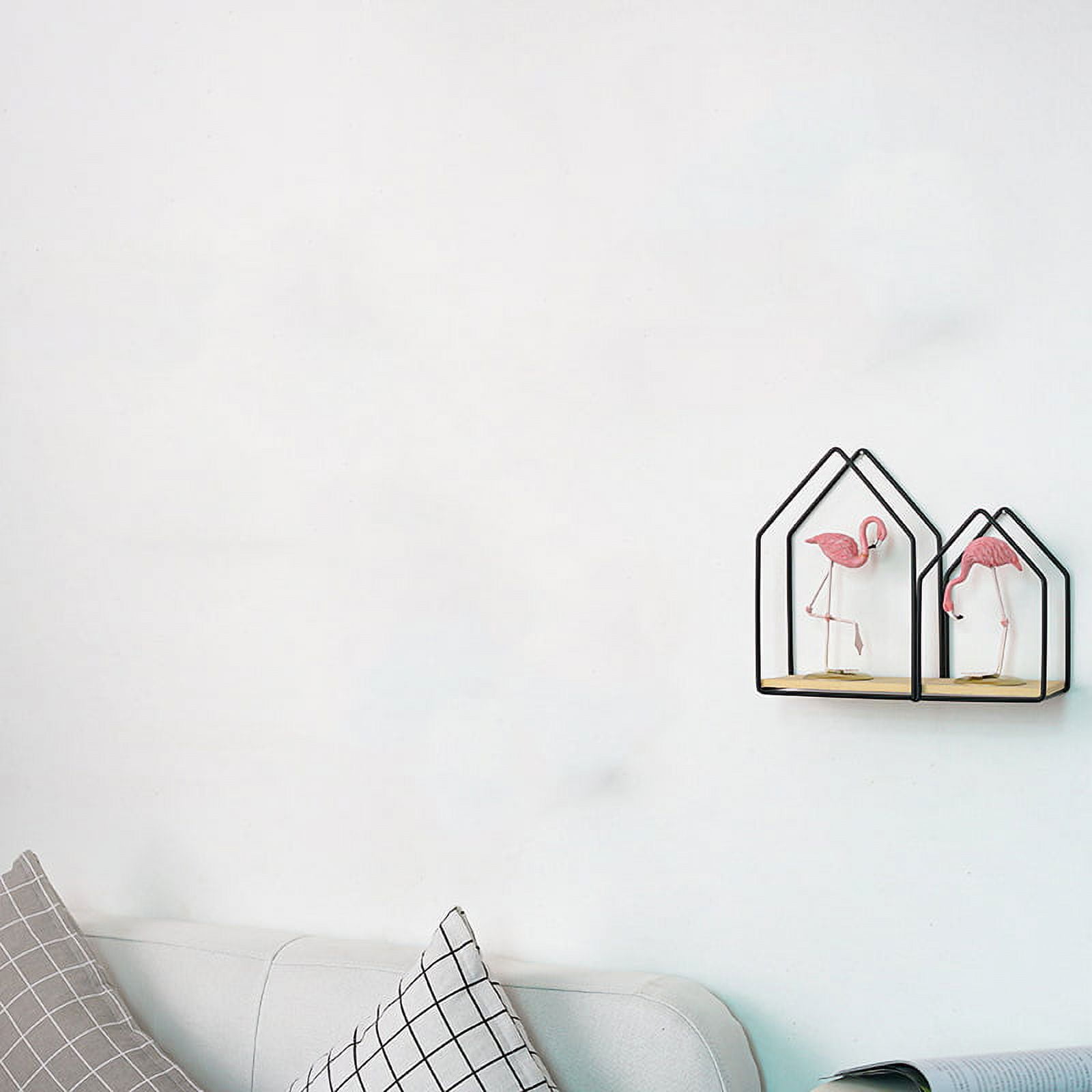 House Shape Wall Decoration Rack Toy Display Stand, Black - Walmart.com