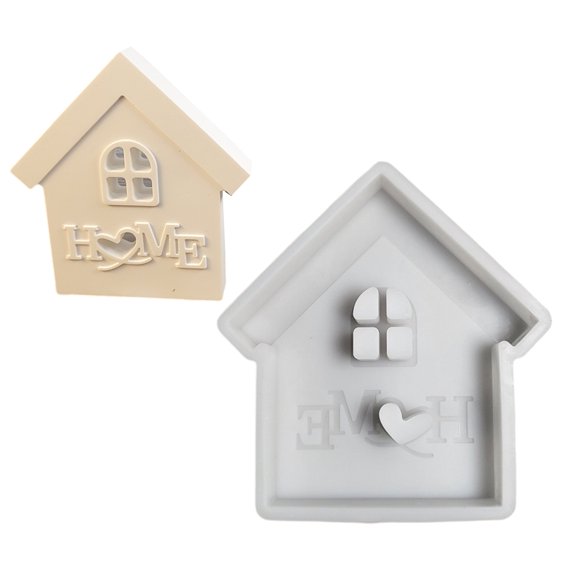 House Shaped Silicone Epoxy Resin Mould Plaster Silicone Molds for ...