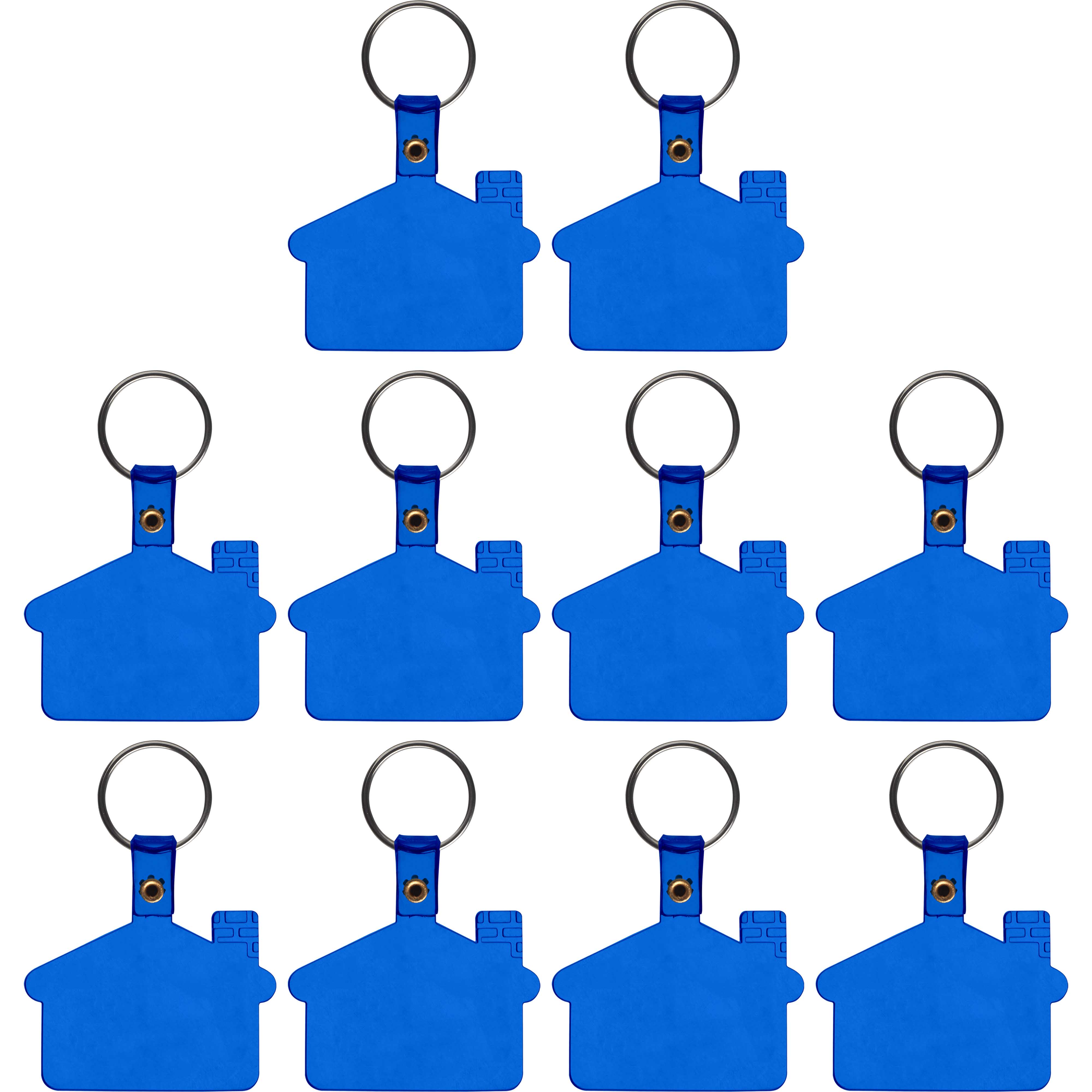 House Shaped Soft Key Tags Set of 10, Bulk Pack - Perfect for ...