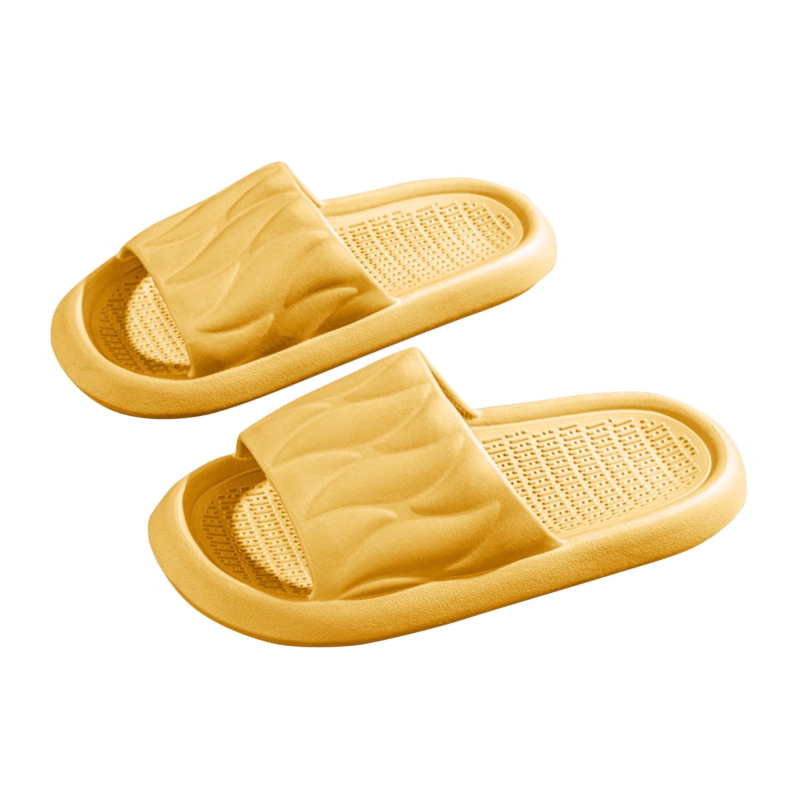 House Shoes Non-Slip Thick Soft Platform Slide Sandals For Women Men ...