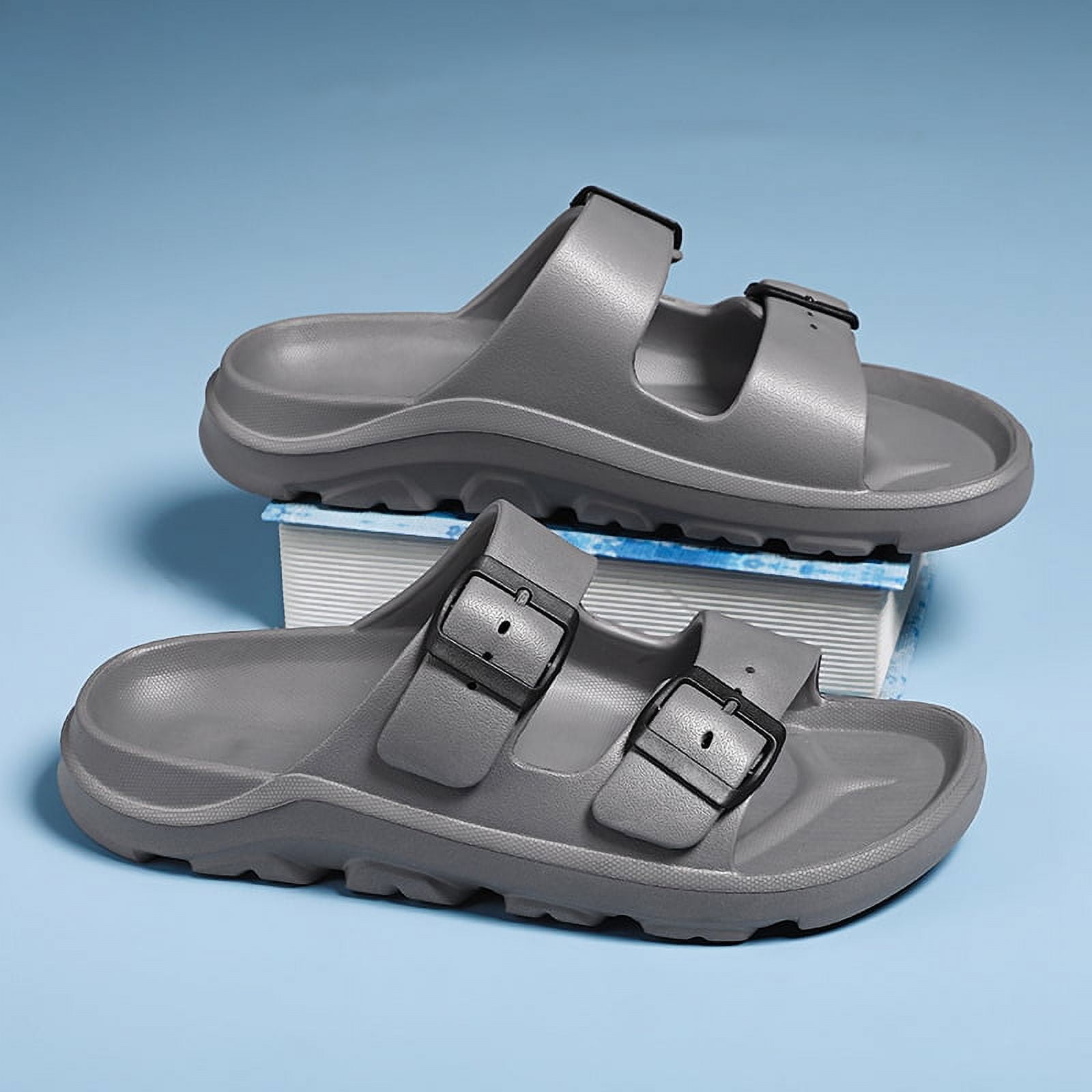 House Shoes for Men Sandals Men's Slippers Summer Man 2024 Foam Runners Flat Sandal Flip Flops ...