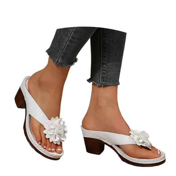 House Slippers Gifts for Women Women Summer Solid Slip on Casual Open ...