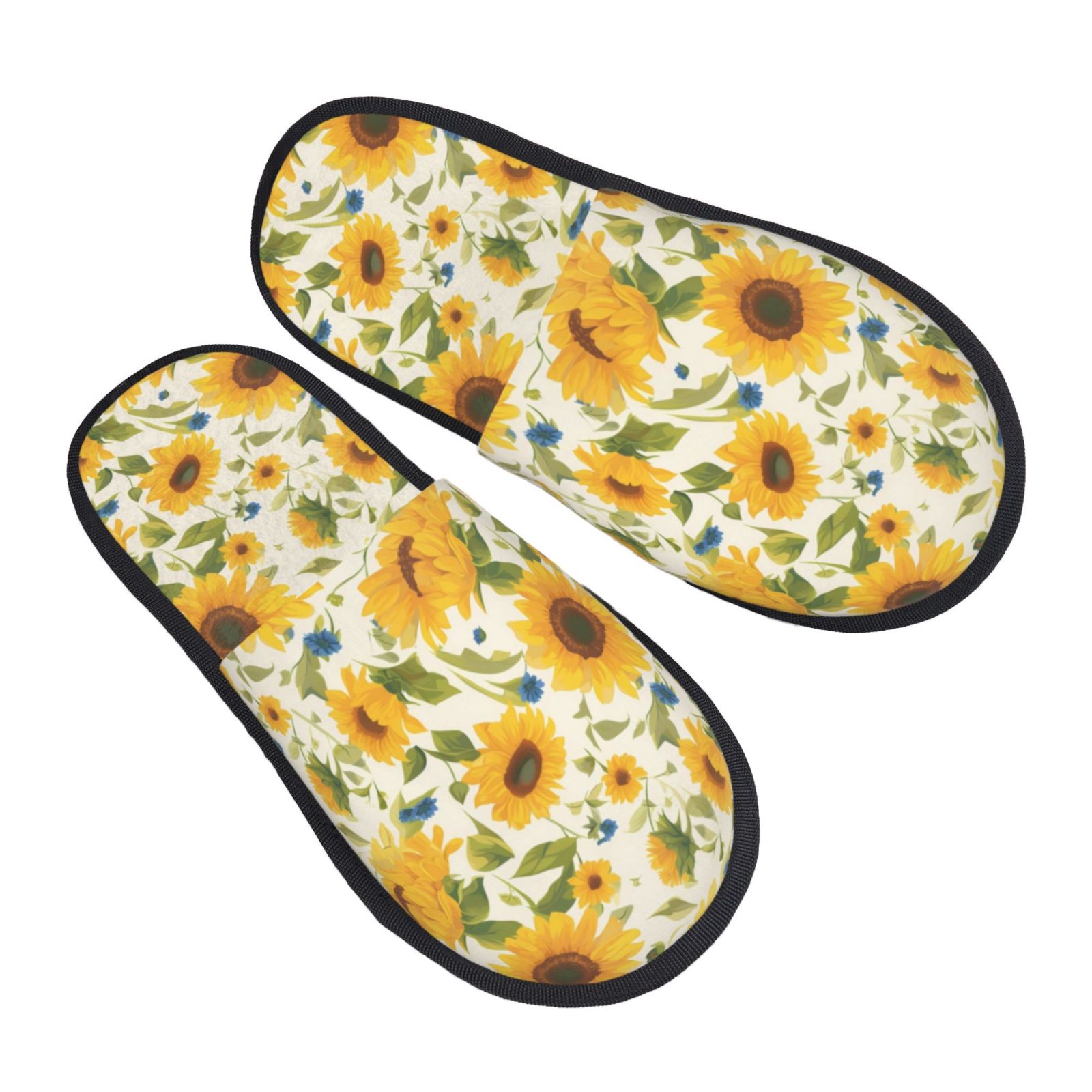 House Slippers for Women Men - Beautiful Countryside Sunflower Soft ...