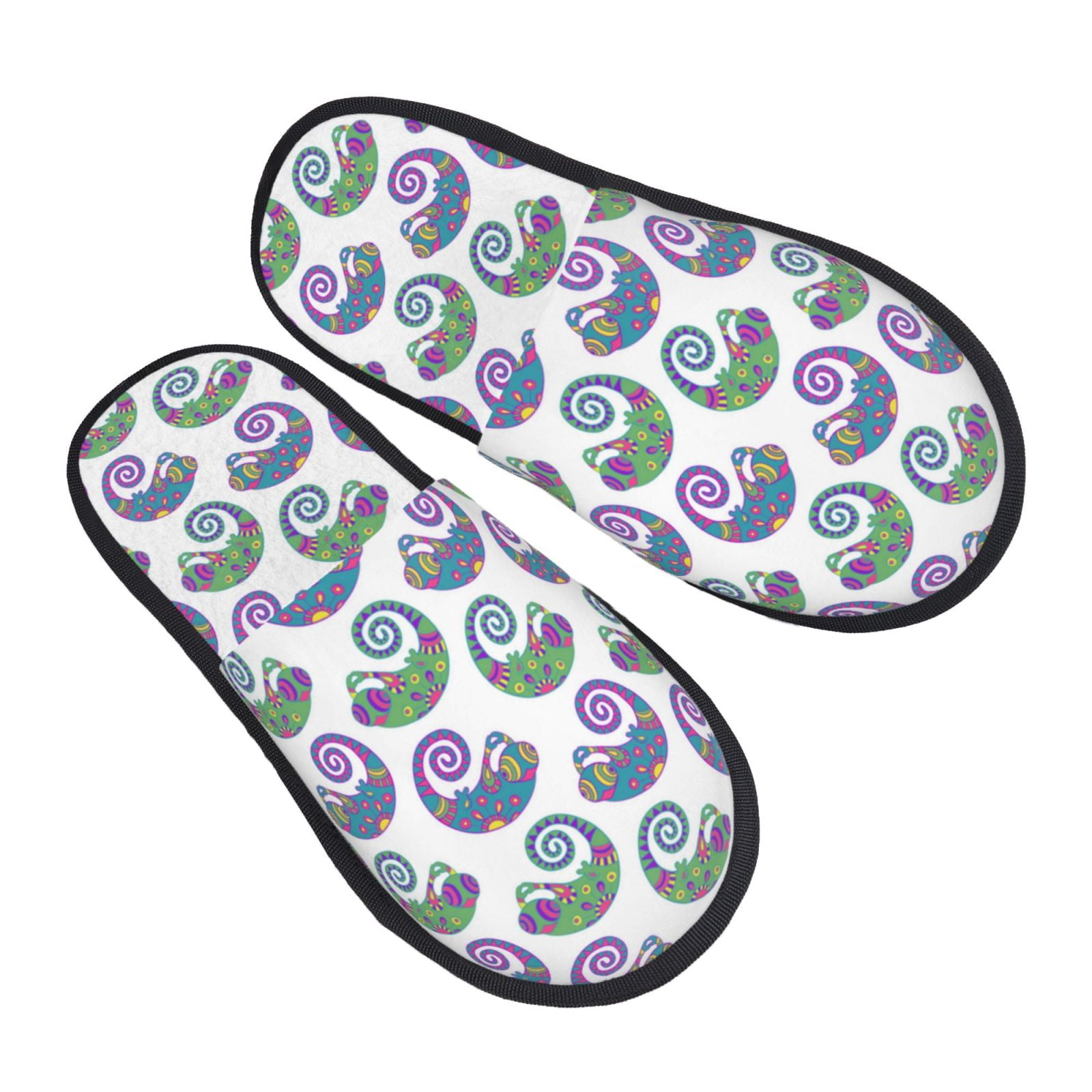 House Slippers for Women Men - Colorful Cartoon Cute Lizard Lightweight ...