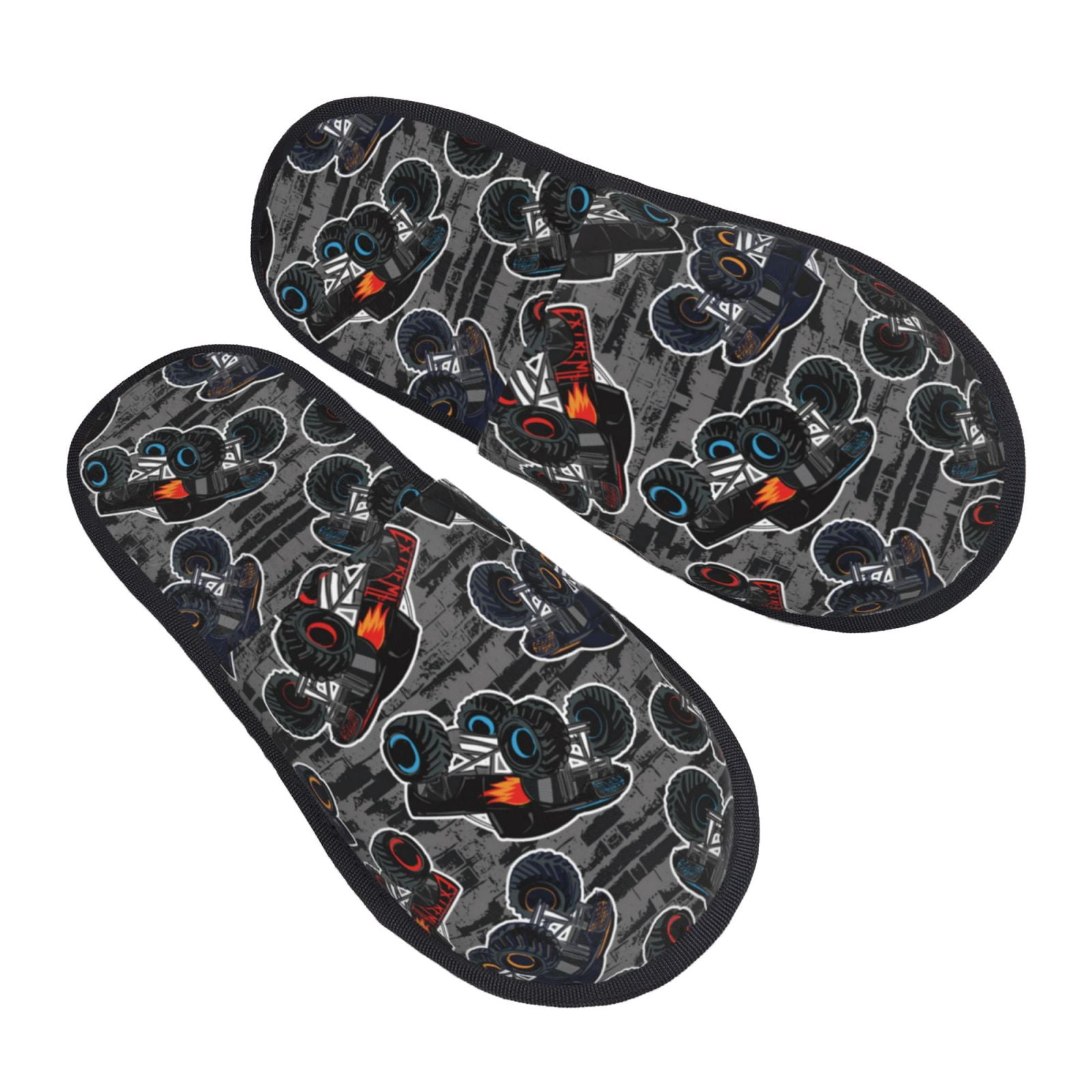 House Slippers for Women Men - Cool off-road vehicle A Soft House Shoes ...