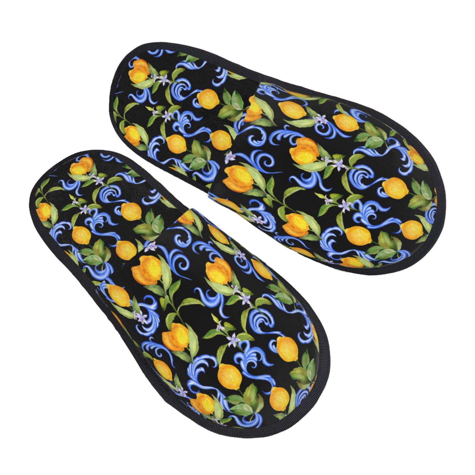House Slippers for Women Men - Yellow lemons sicilian style Lightweight ...