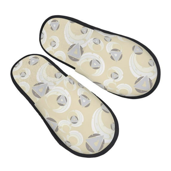 House Slippers for Women Men - triangles circles pattern Lightweight ...