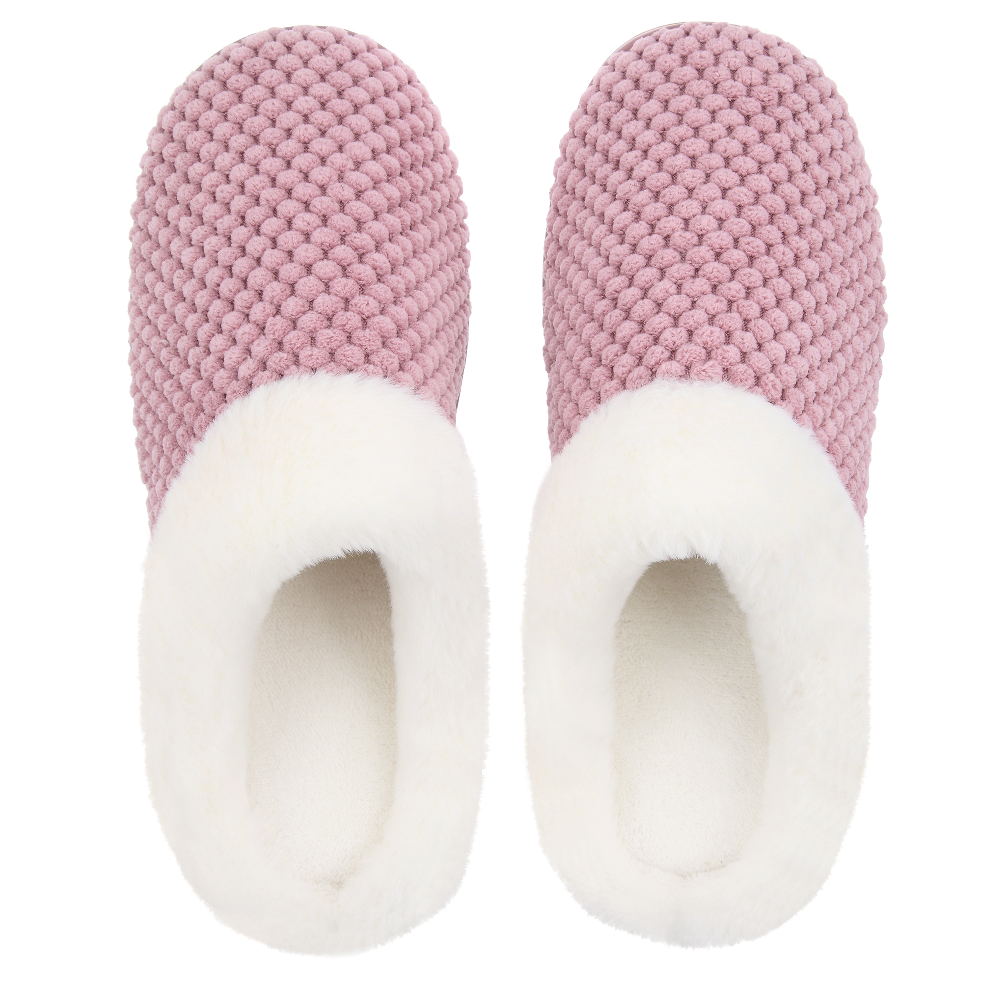 House Slippers Womens Slippers Fluffy Furry House Shoes Anti-Skid ...
