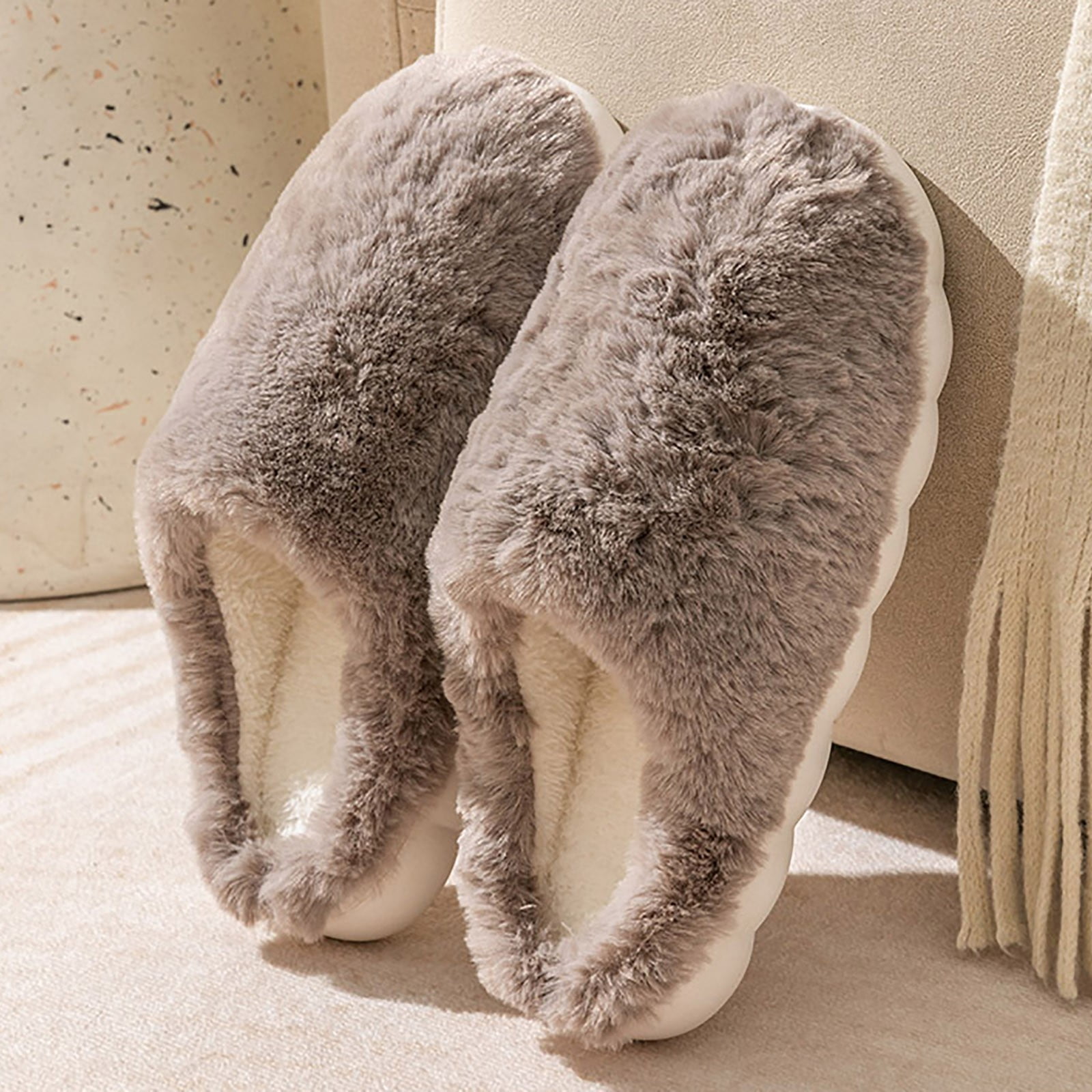 House Slippers for Women Clearance Flat cute Cozy Warm Slippers Bedroom ...