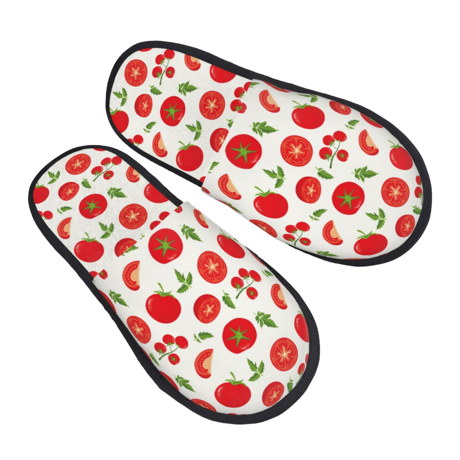 House Slippers for Women Men - Fresh Red Tomato Soft House Shoes Fuzzy ...