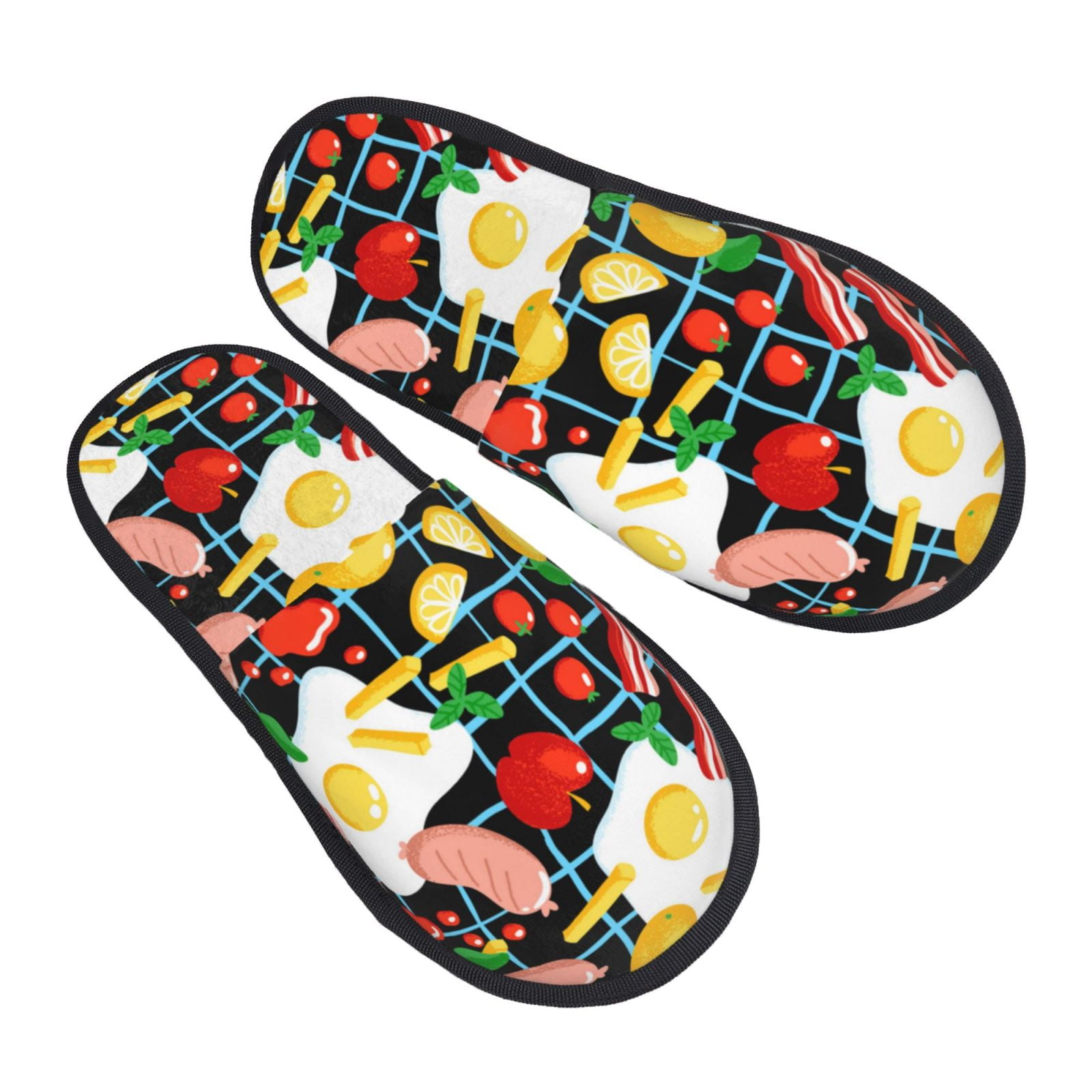 House Slippers for Women Men - Lemon Tomato Potato Sausage -标题2 ...
